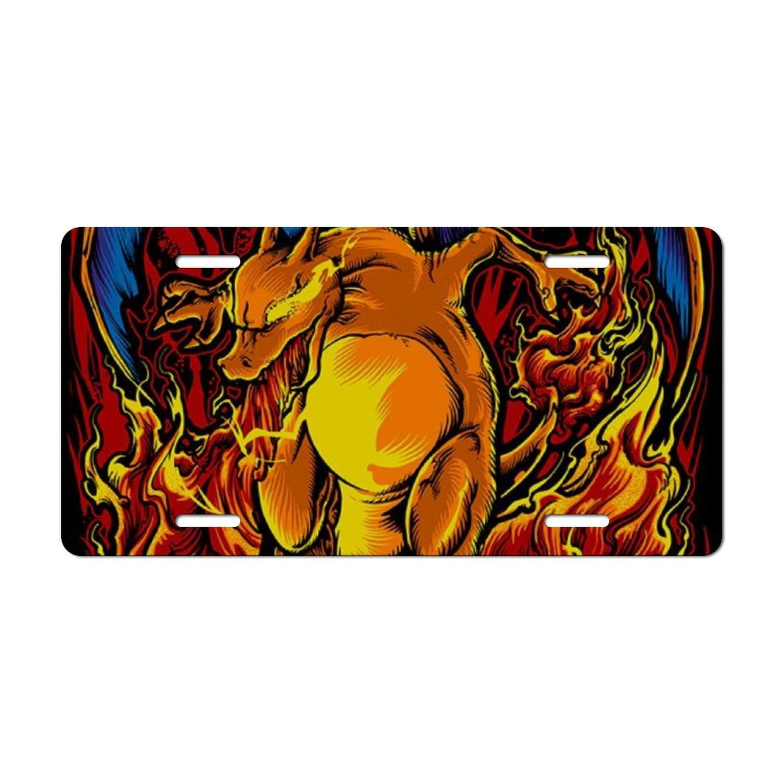 Pokemon Charizard Car License Plate Cute Anime License Plate Covers ...