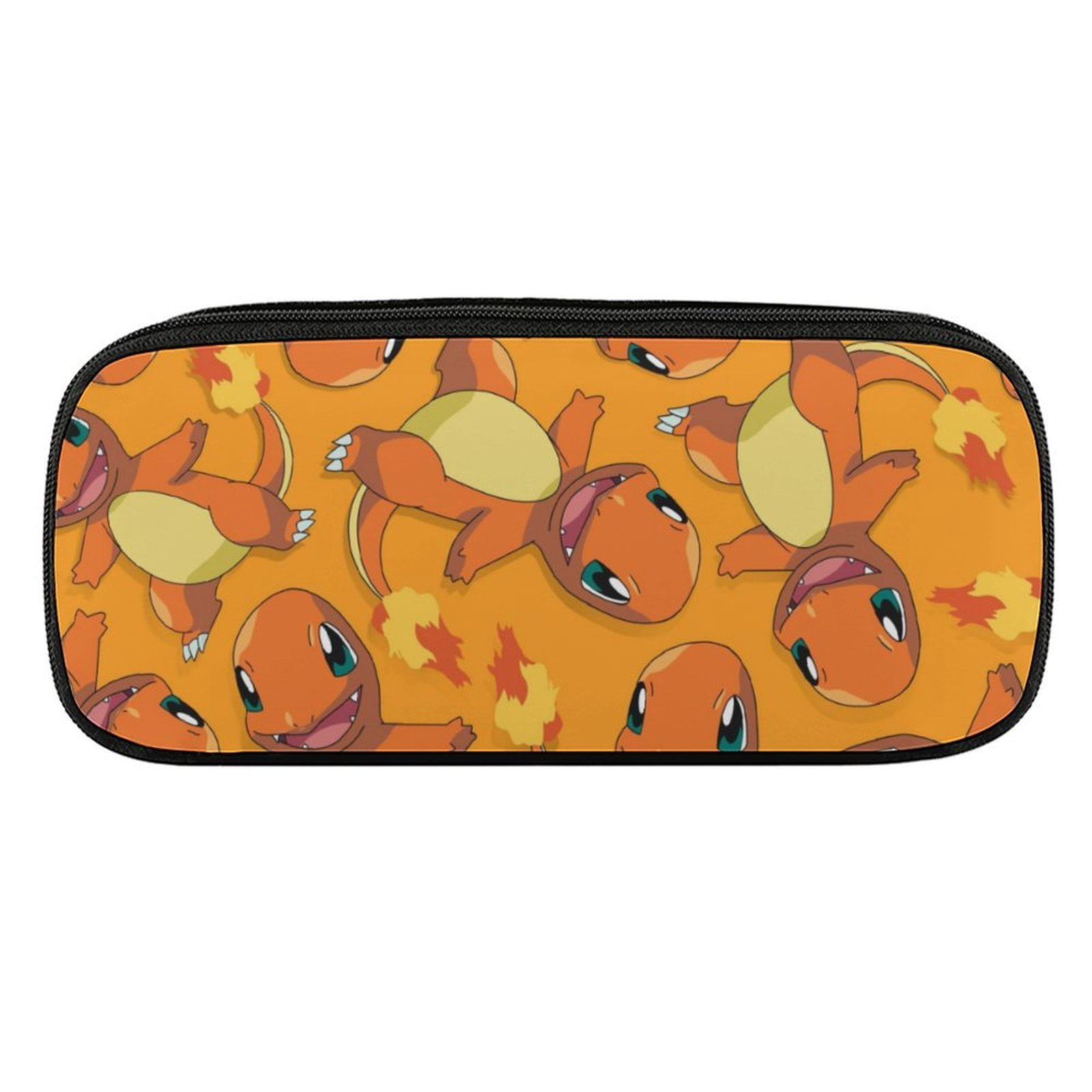 Pokemon Charizard Cartoon Leather Pencil Bag for Women Men Large Pencil ...