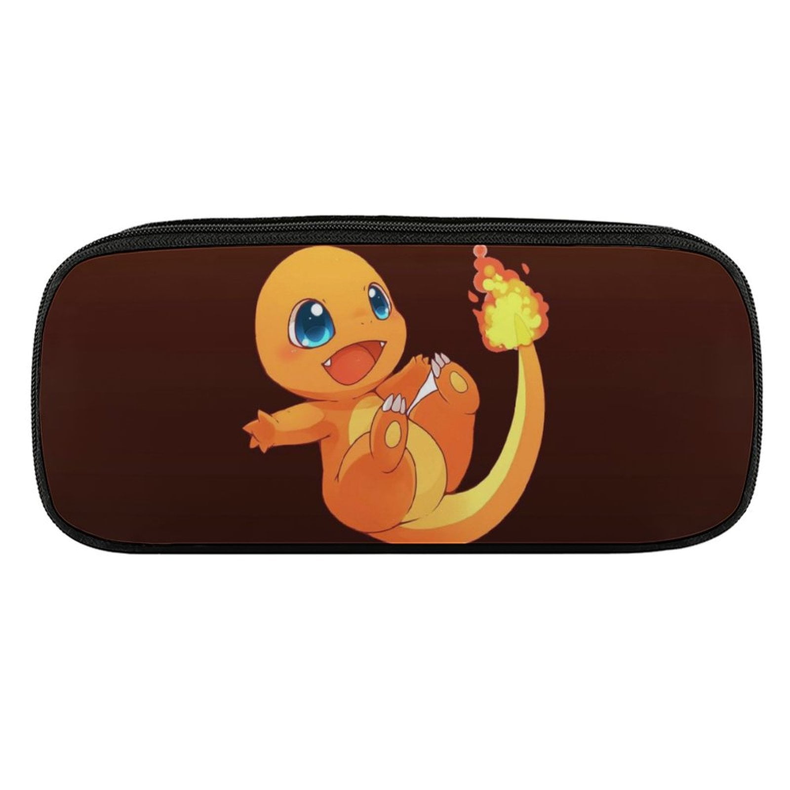 Pokemon Charizard Cartoon Leather Pencil Bag for Women Men Large Pencil ...