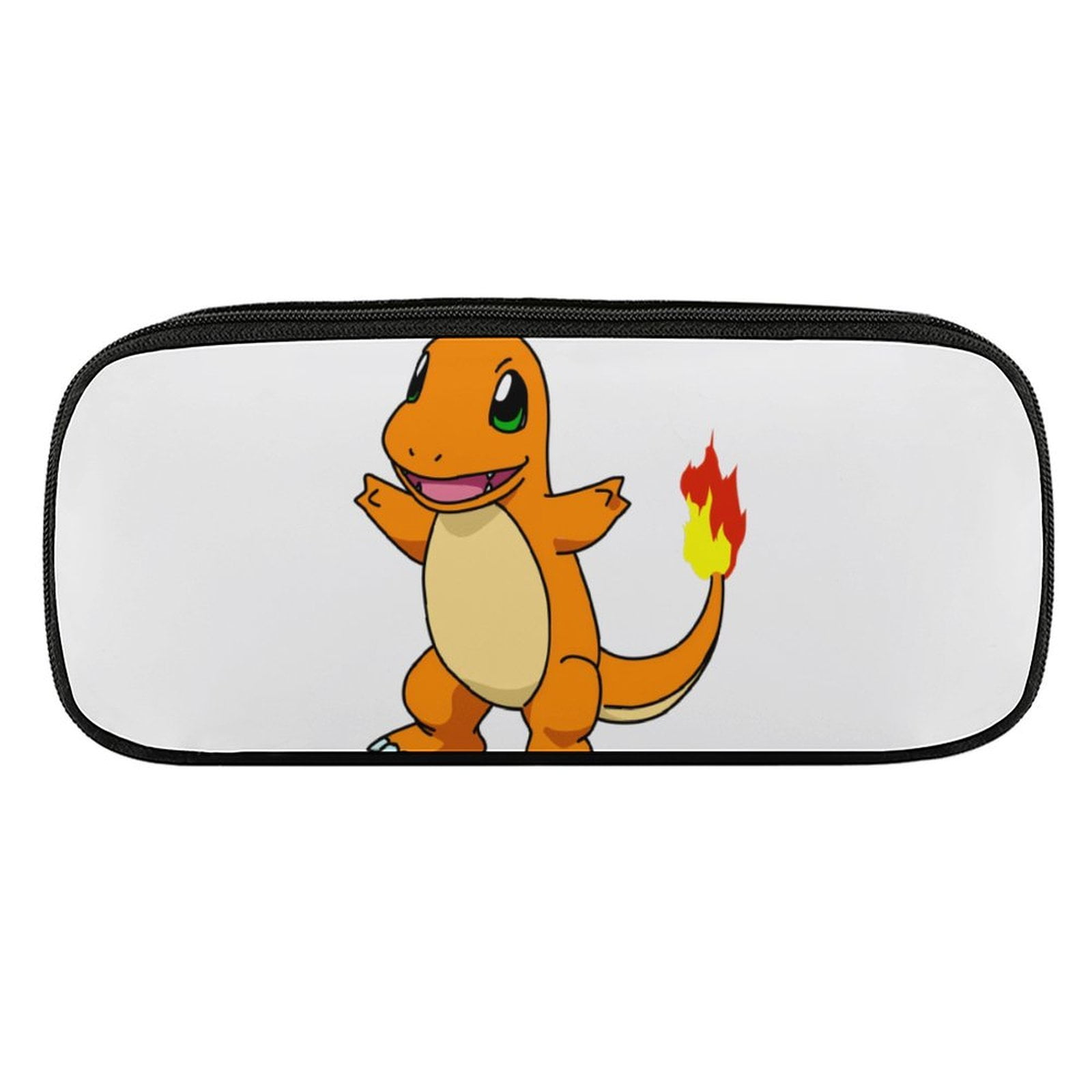 Pokemon Charizard Cartoon Leather Pencil Bag for Women Men Large Pencil ...