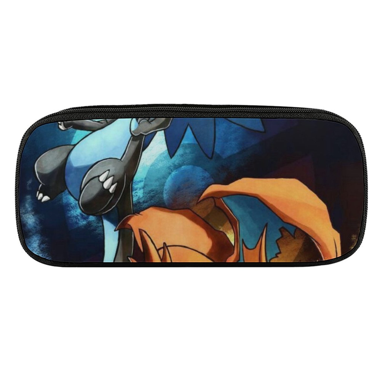 Pokemon Charizard Cartoon Leather Pencil Bag for Women Men Large Pencil ...