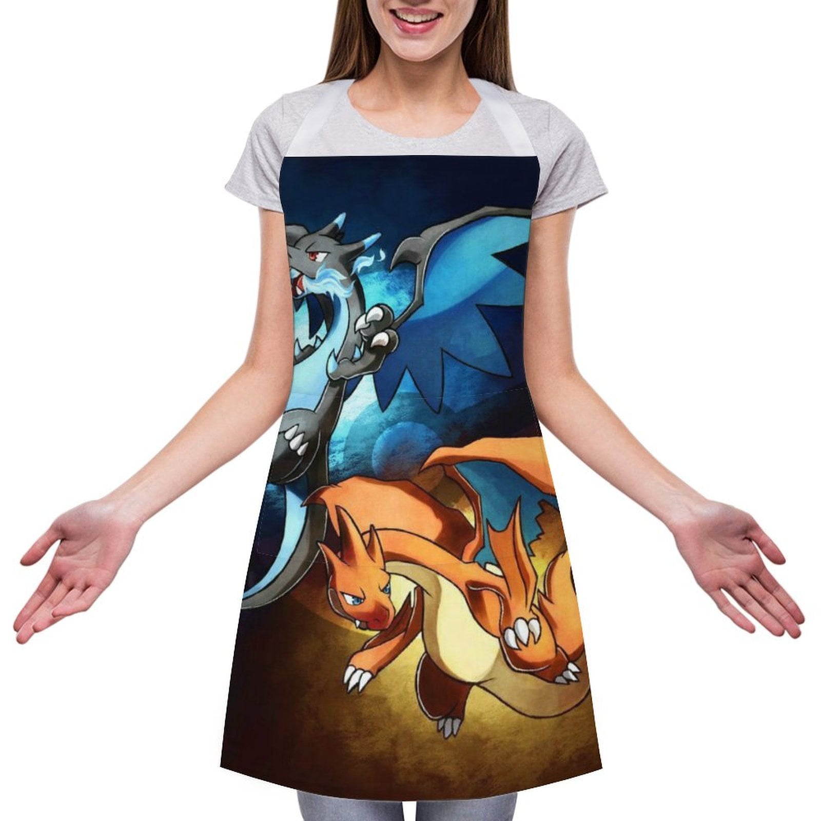 Pokemon Charizard Chef Aprons Adjustable, Waterproof & Oil-Proof Aprons ...