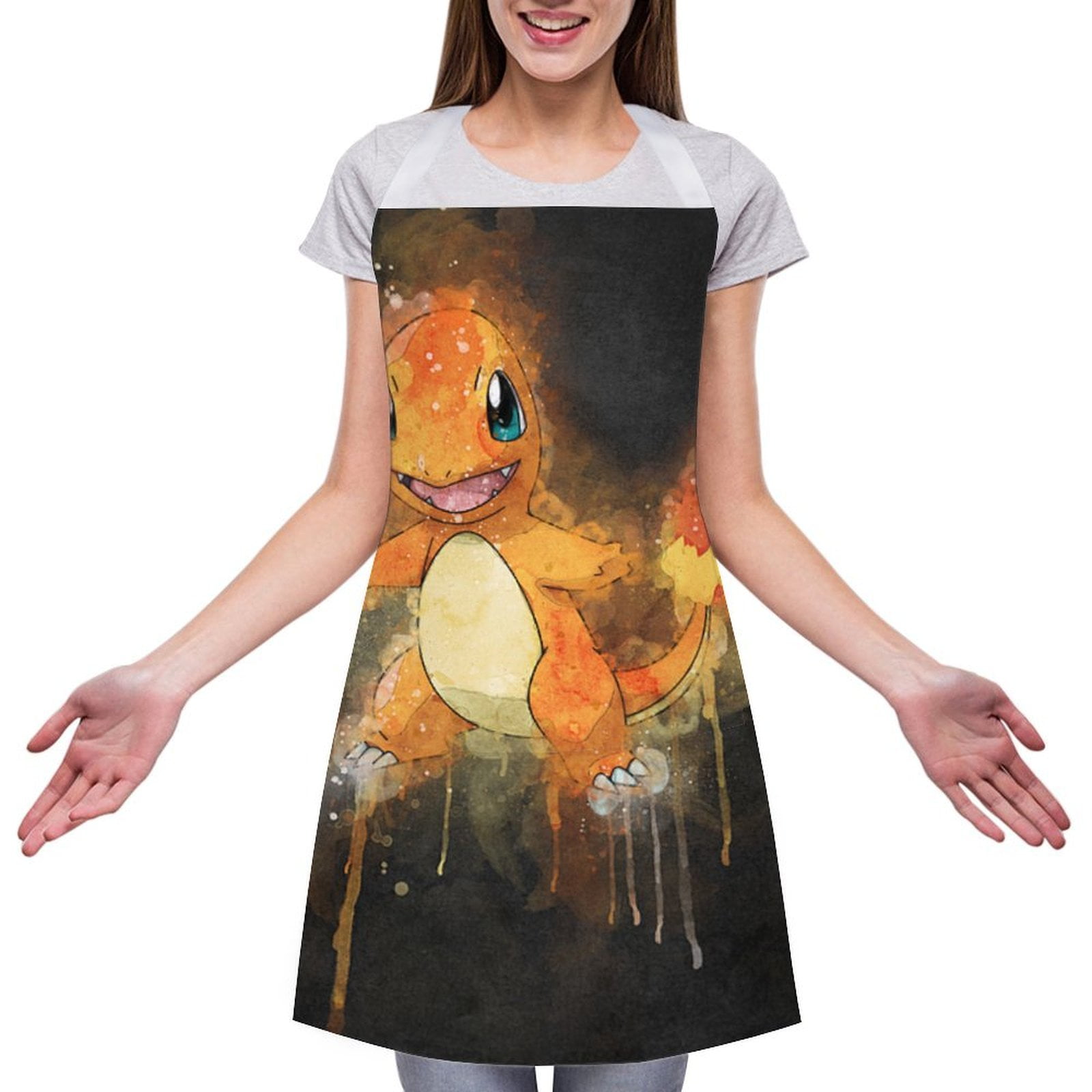 Pokemon Charizard Chef Aprons Adjustable, Waterproof & Oil-Proof Aprons ...
