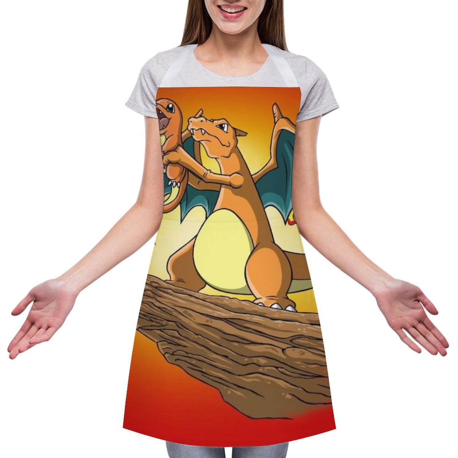 Pokemon Charizard Chef Aprons Adjustable, Waterproof & Oil-Proof Aprons ...