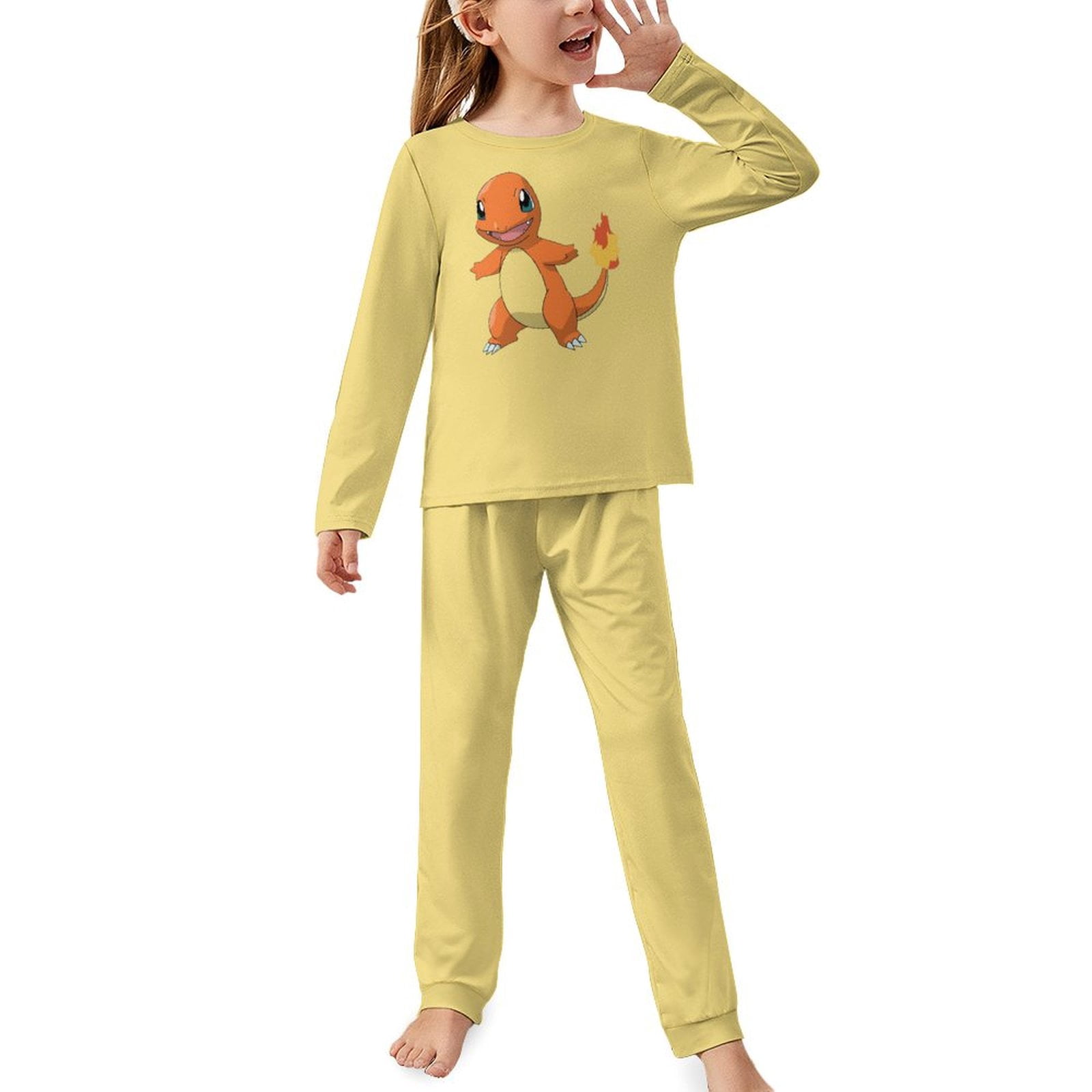 Pokemon Charizard Child Pajamas Set for Boys Girls 6 Sizes, Long Sleeve ...