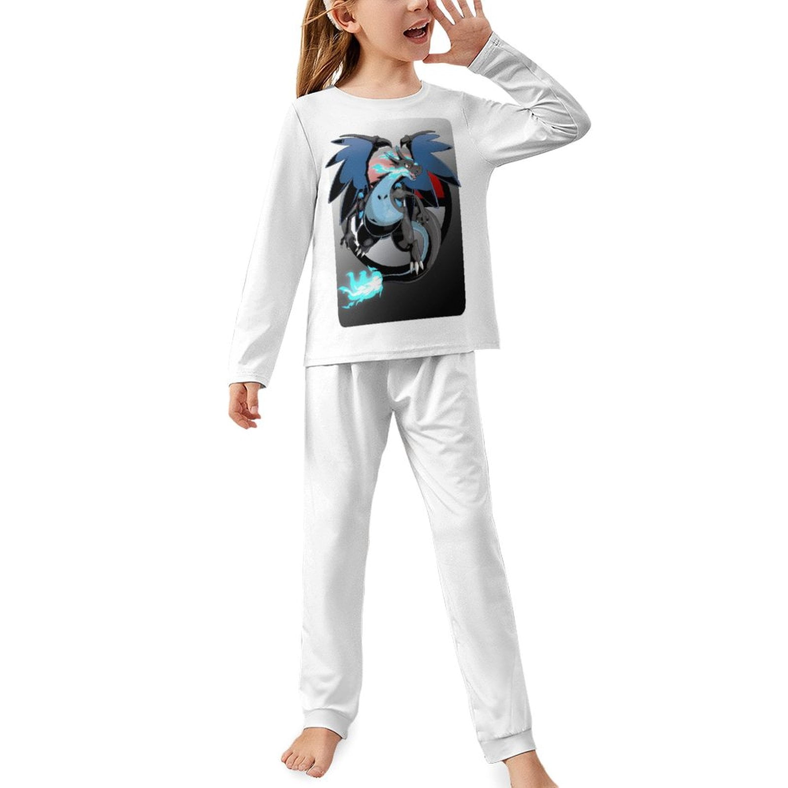 Pokemon Charizard Child Pajamas Set for Boys Girls 6 Sizes, Long Sleeve ...