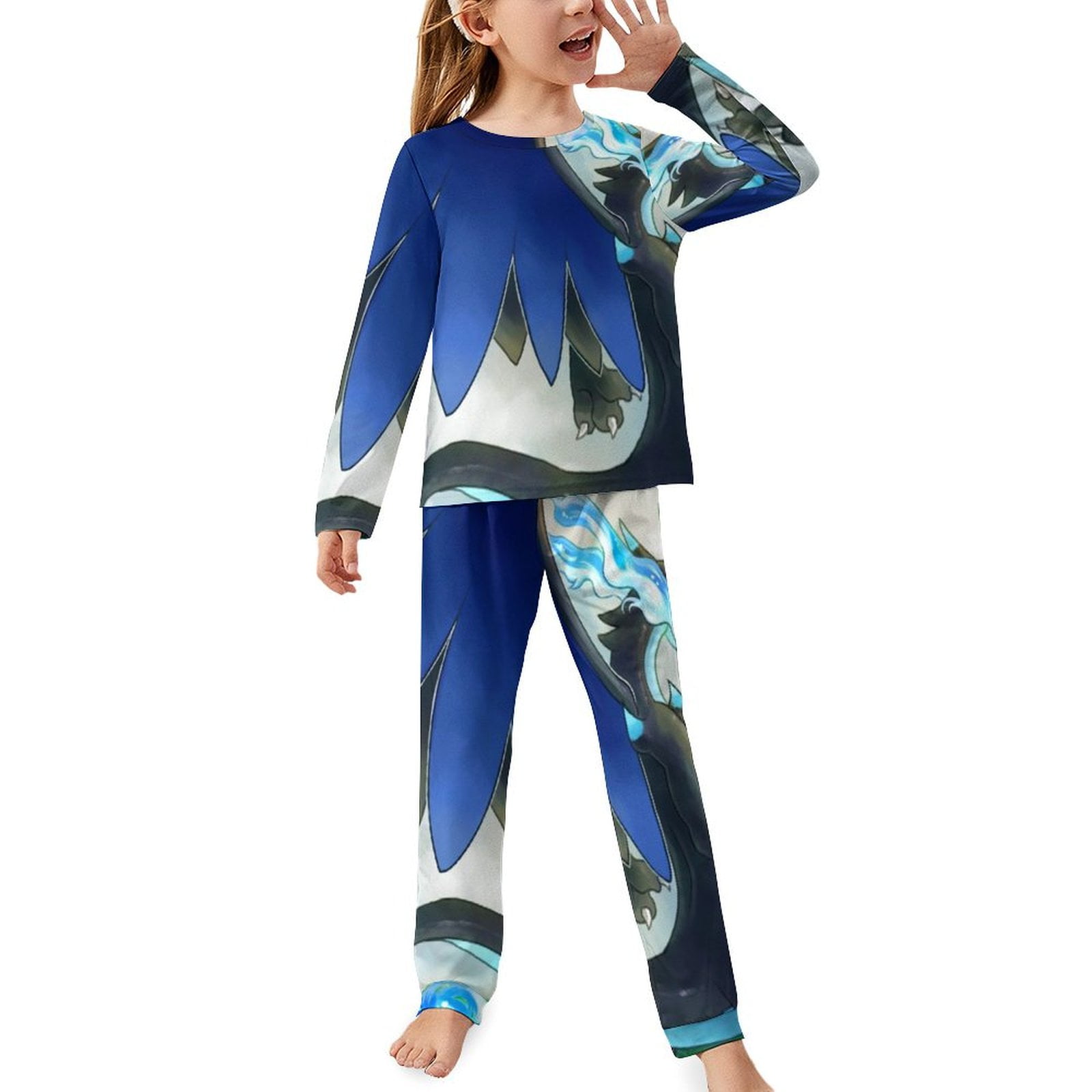 Pokemon Charizard Child Pajamas Set for Boys Girls 6 Sizes, Long Sleeve ...