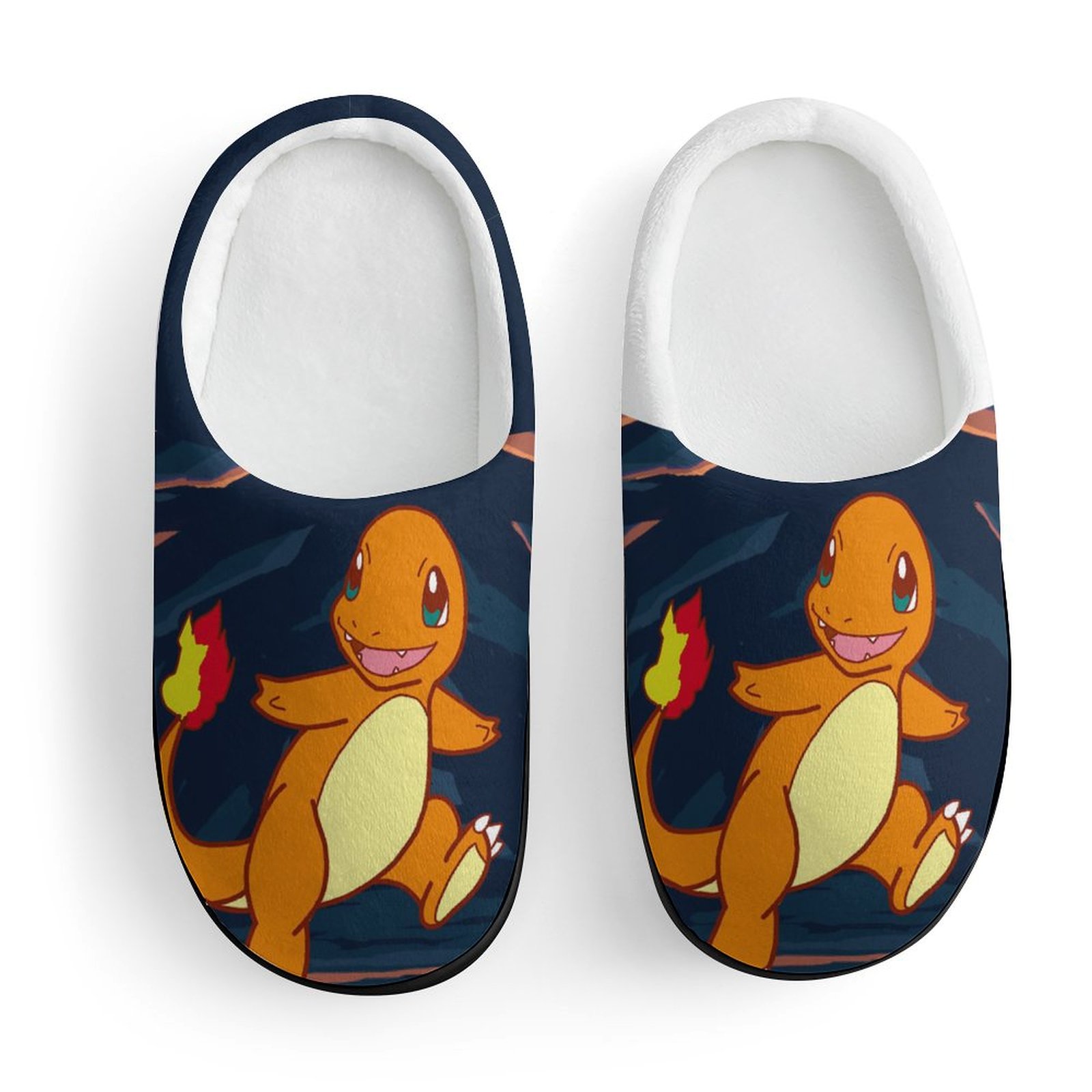 Pokemon Charizard Cotton Slippers Unisex Slip-On Plush Slippers Non ...