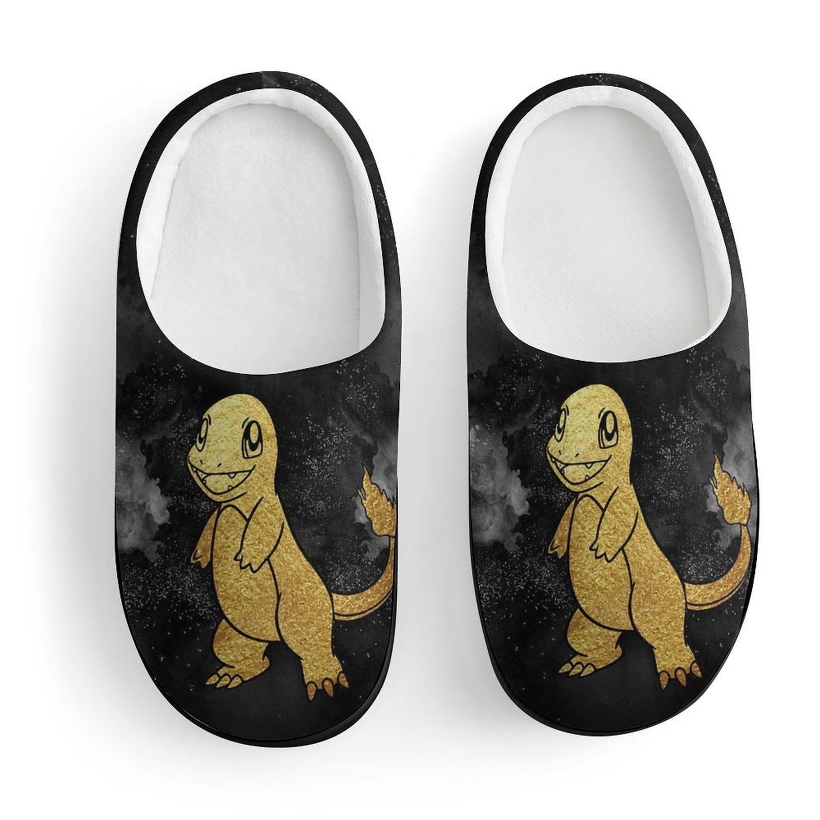 Pokemon Charizard Cotton Slippers Unisex Slip-On Plush Slippers Non ...
