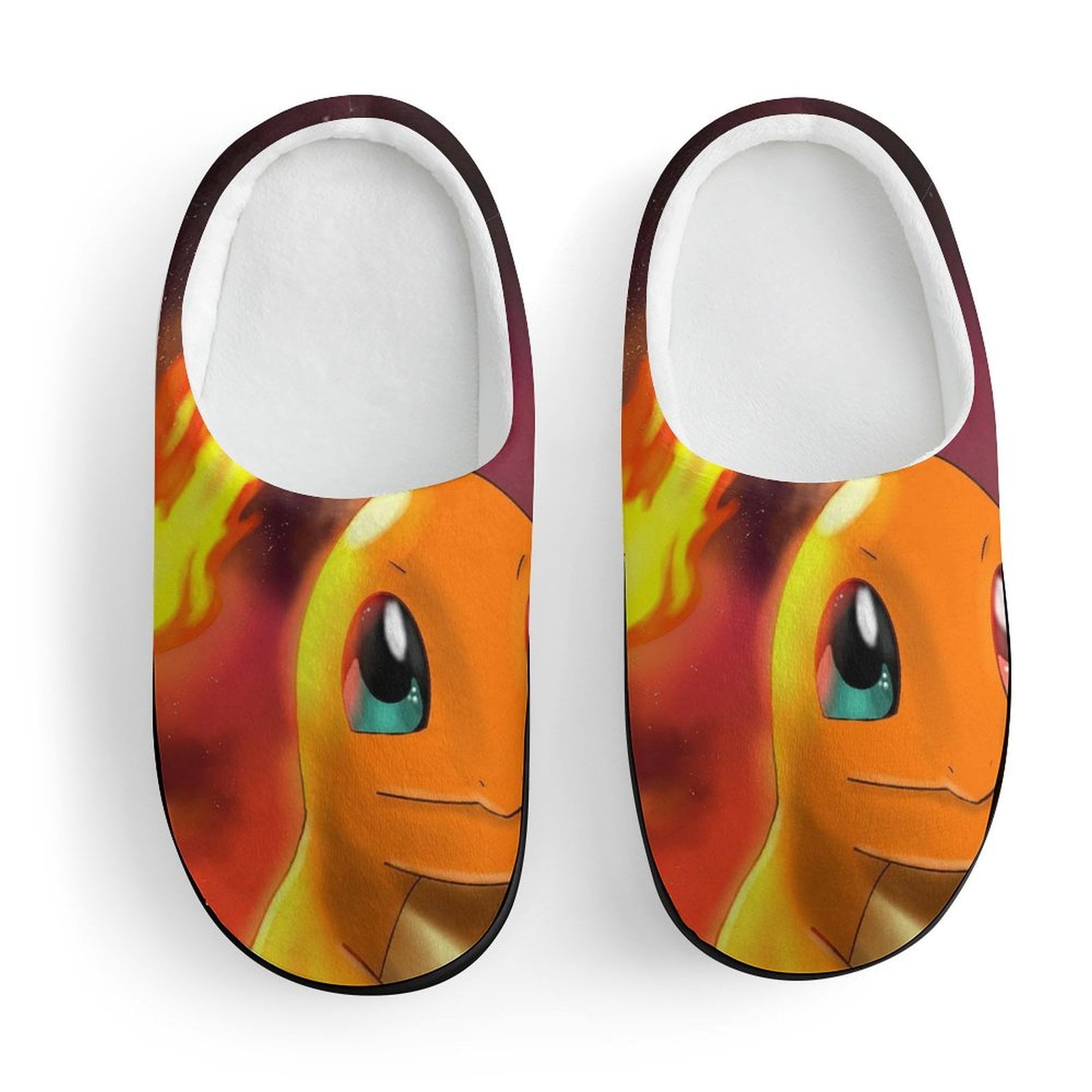 Pokemon Charizard Cotton Slippers Unisex Slip-On Plush Slippers Non ...