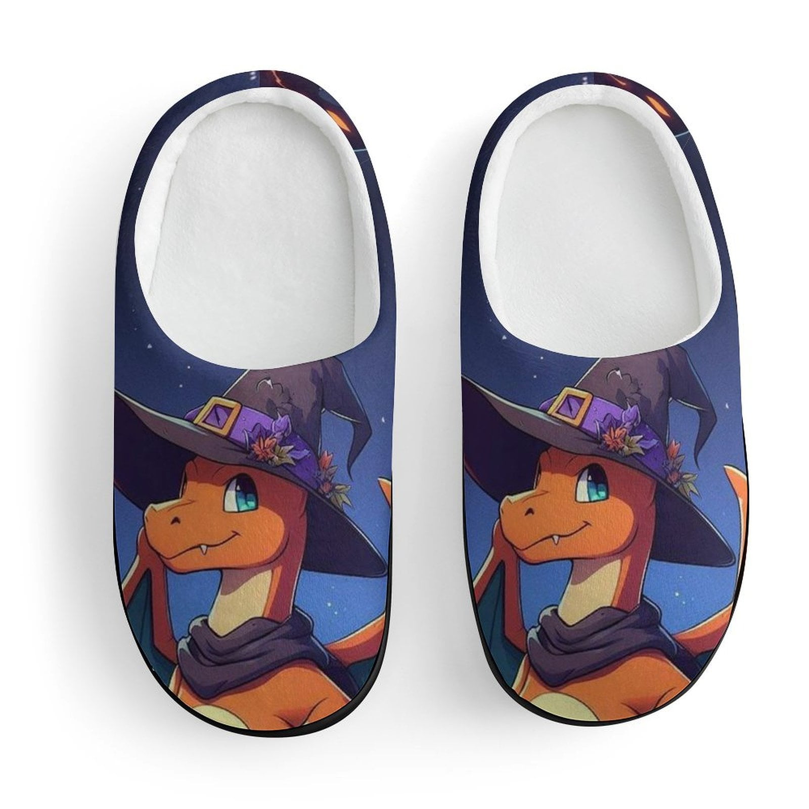 Pokemon Charizard Cotton Slippers Unisex Slip-On Plush Slippers Non ...