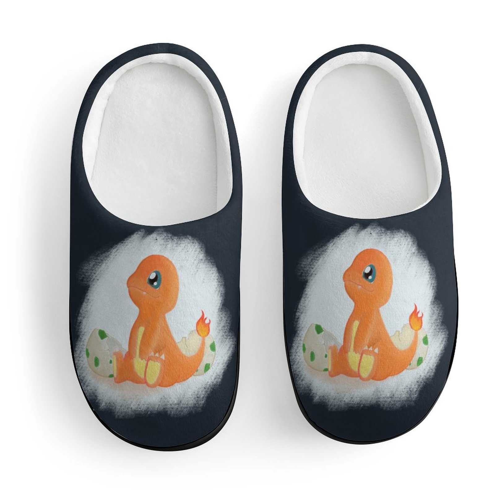 Pokemon Charizard Cotton Slippers Unisex Slip-On Plush Slippers Non ...