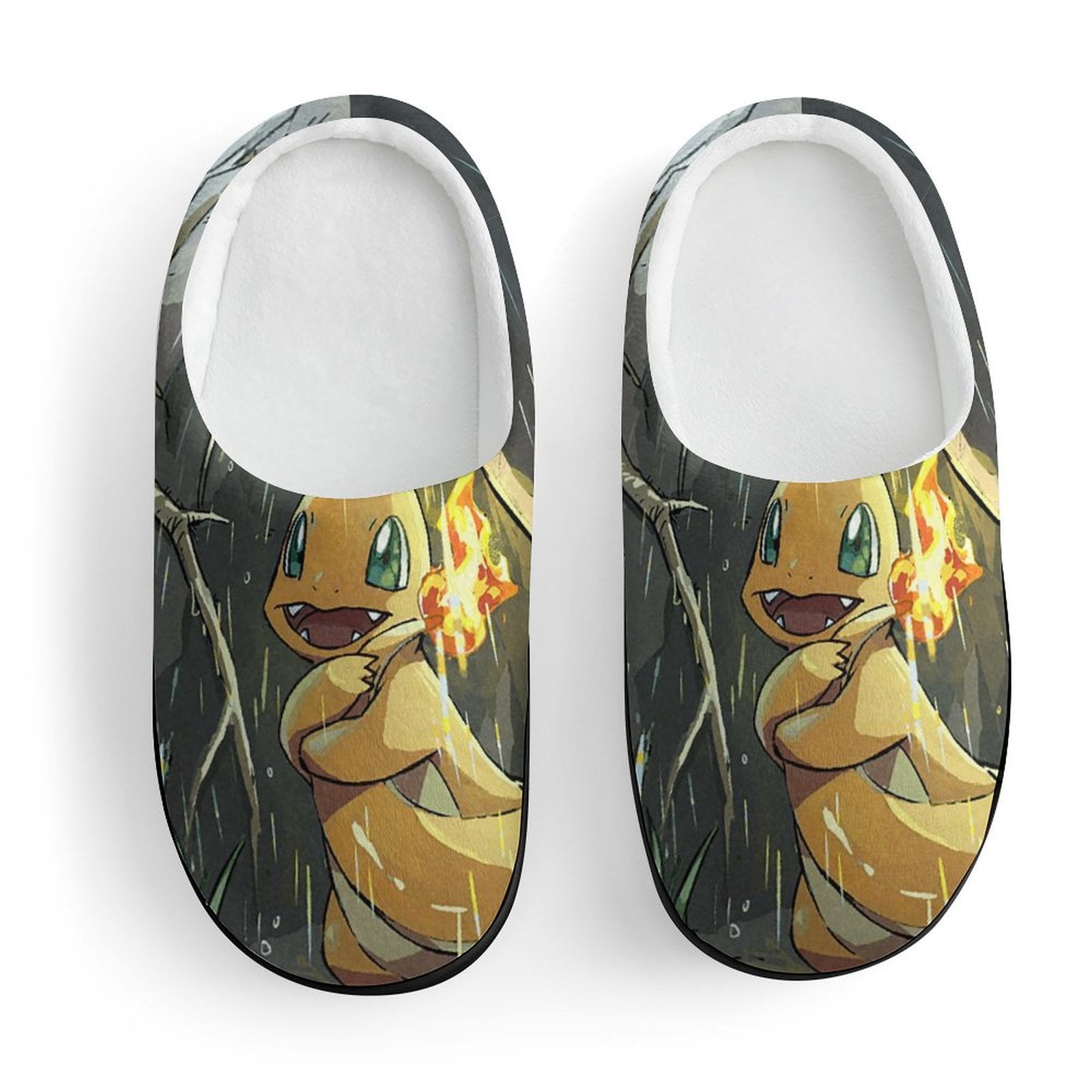 Pokemon Charizard Cotton Slippers Unisex Slip-On Plush Slippers Non ...