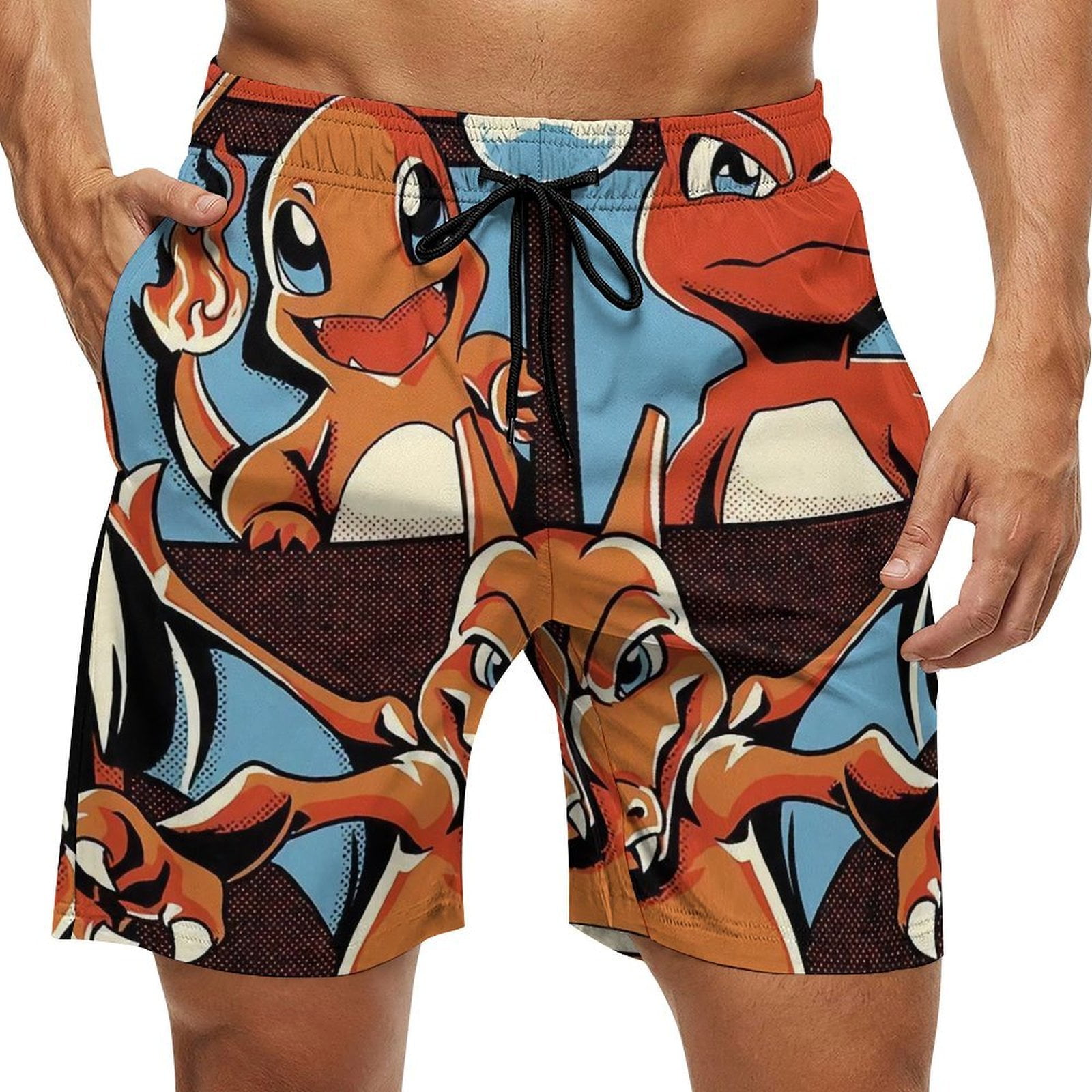 Pokemon - Charizard Mens Swim Trunks,Men's Swim Trunks Board Shorts ...