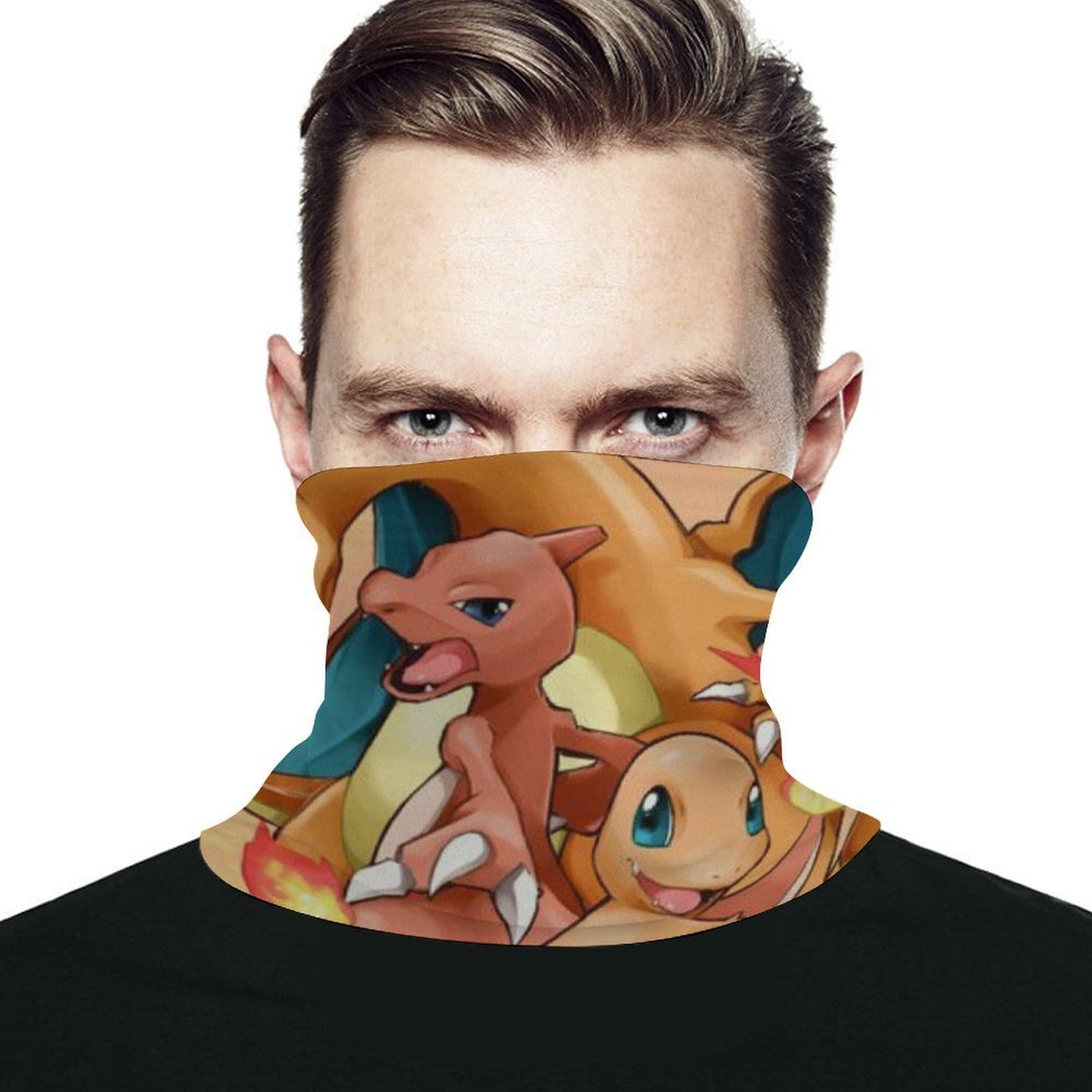 Pokemon Charizard Neck Gaiter Face Cover for Men Women Anti-static for ...