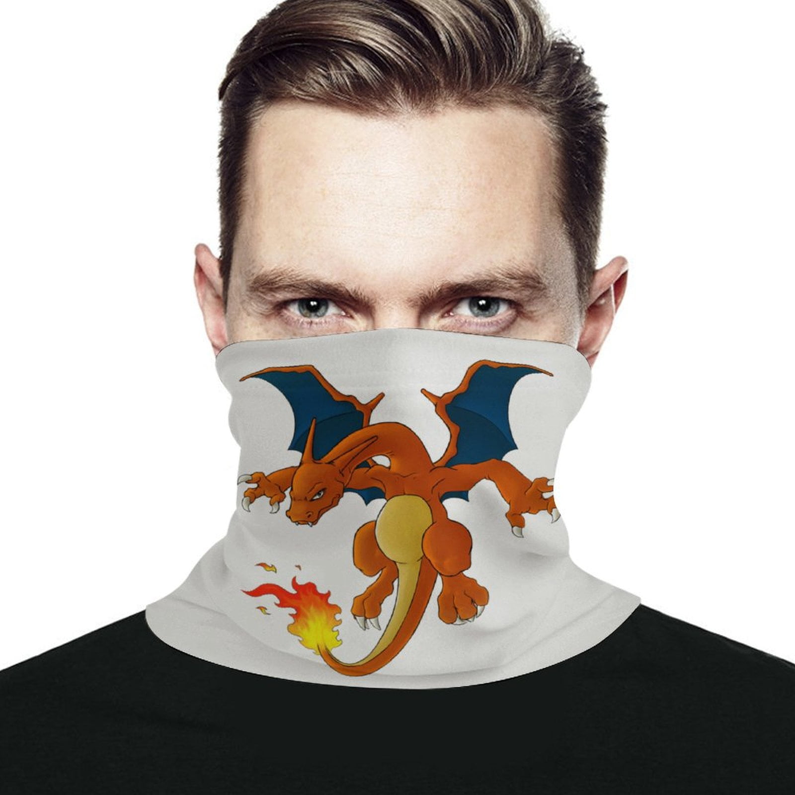 Pokemon Charizard Neck Gaiter Face Cover for Men Women Anti-static for ...