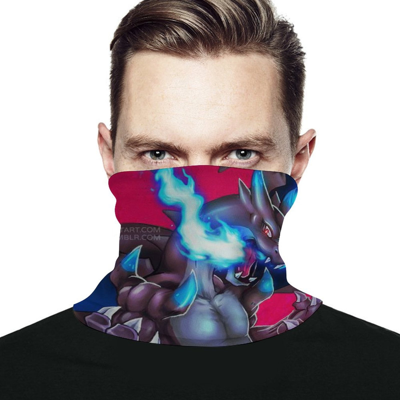 Pokemon Charizard Neck Gaiter Face Cover for Men Women Anti-static for ...