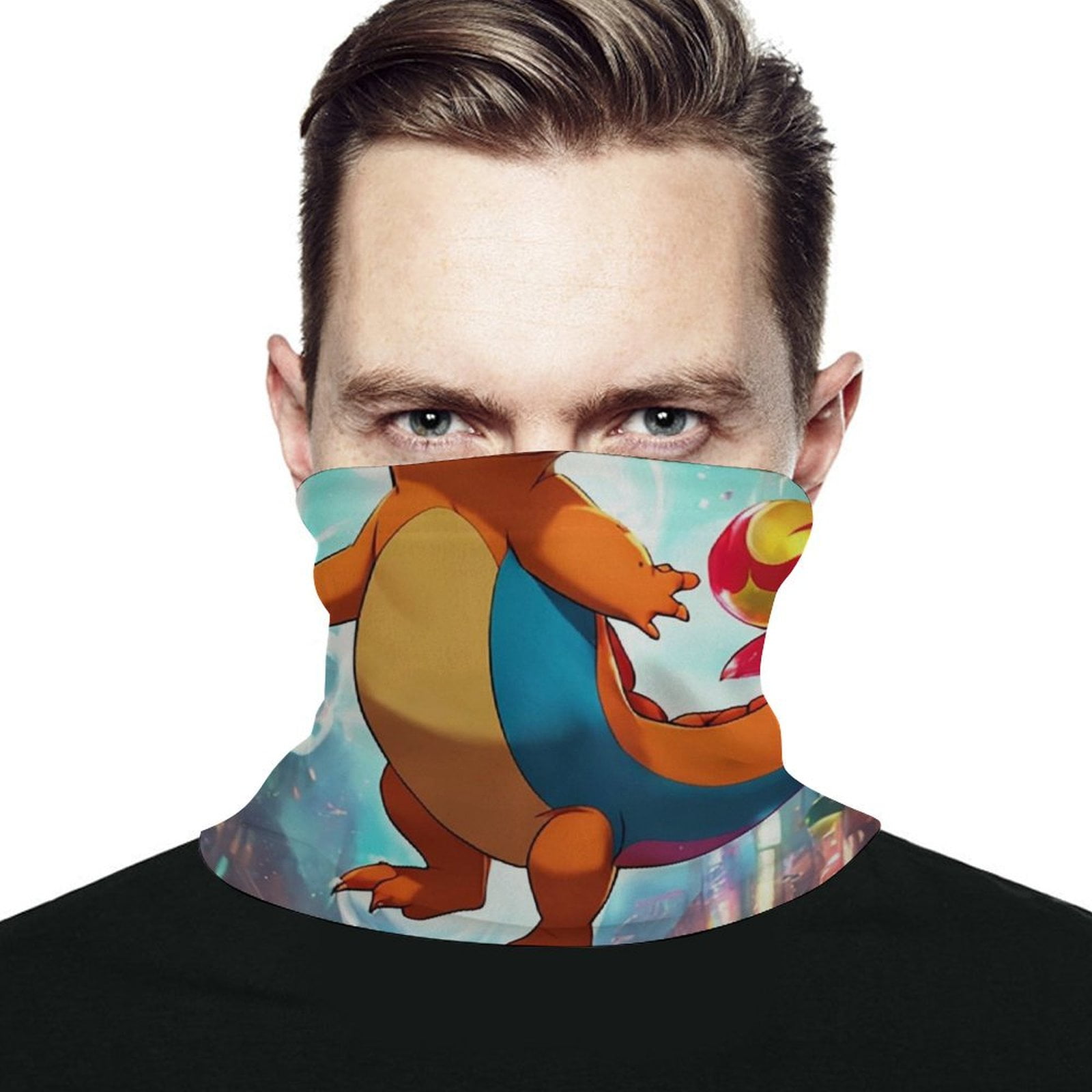 Pokemon Charizard Neck Gaiter Face Cover for Men Women Anti-static for ...