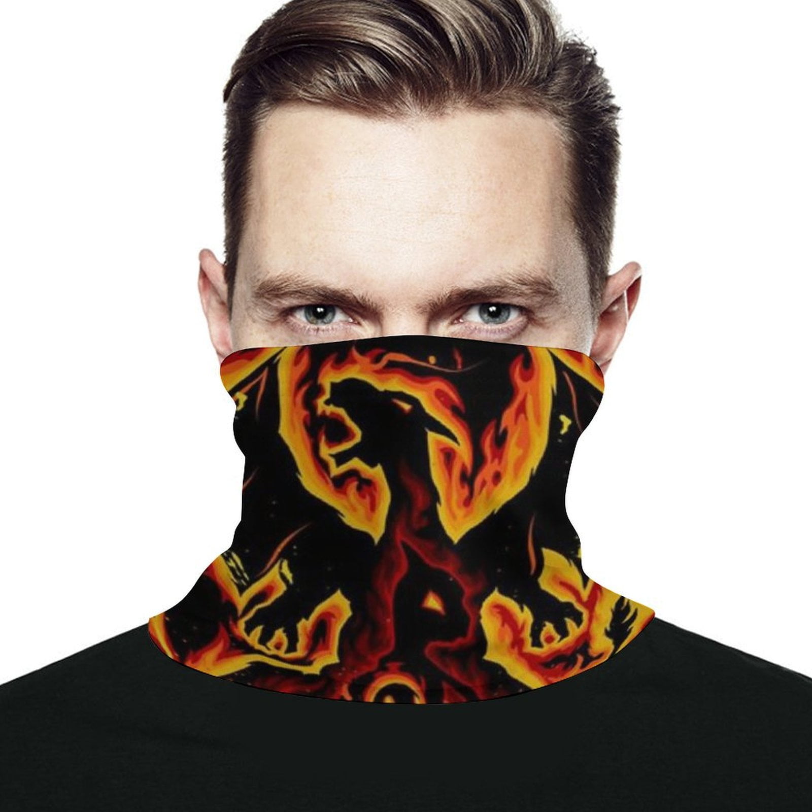 Pokemon Charizard Neck Gaiter Face Cover for Men Women Anti-static for ...