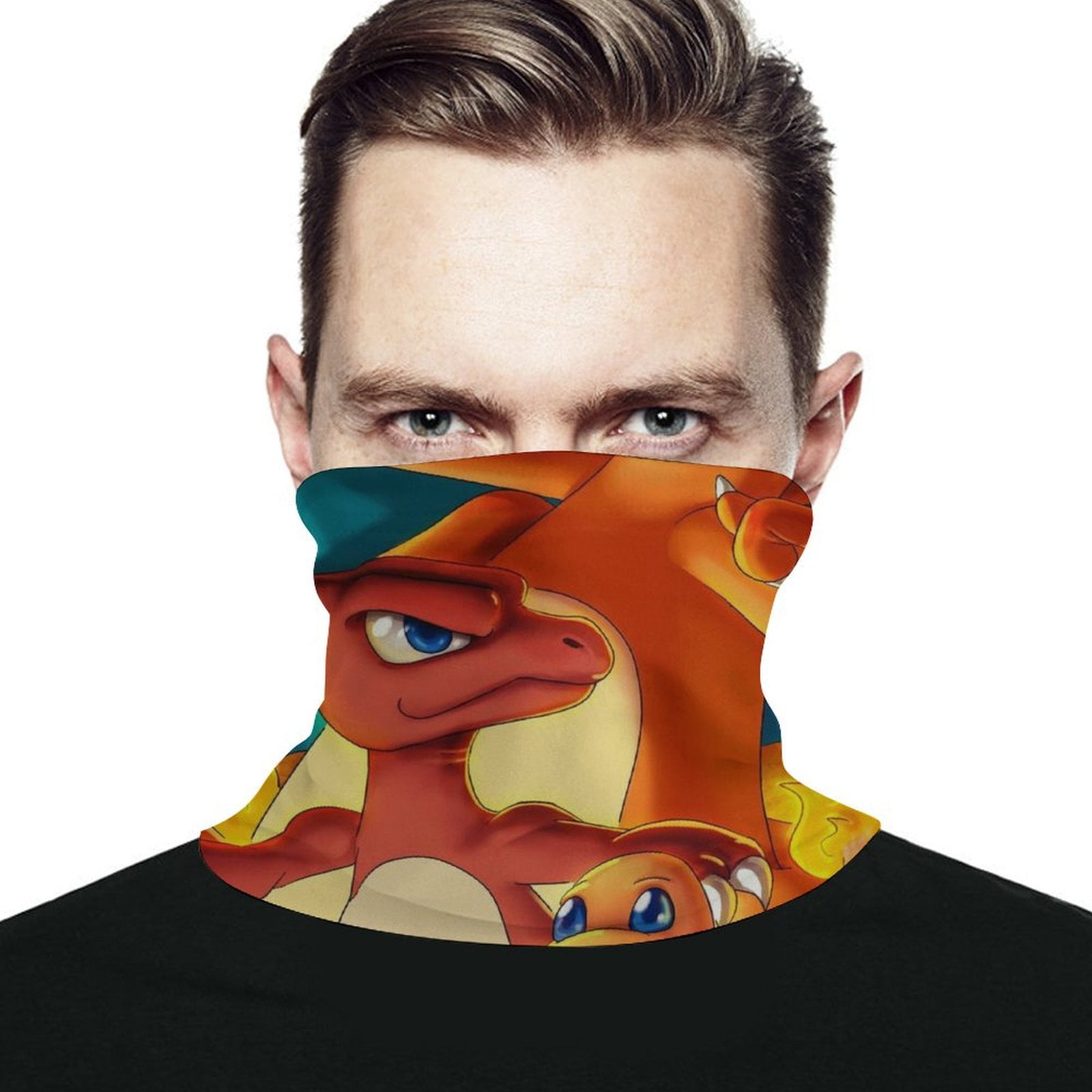 Pokemon Charizard Neck Gaiter Face Cover for Men Women Anti-static for ...