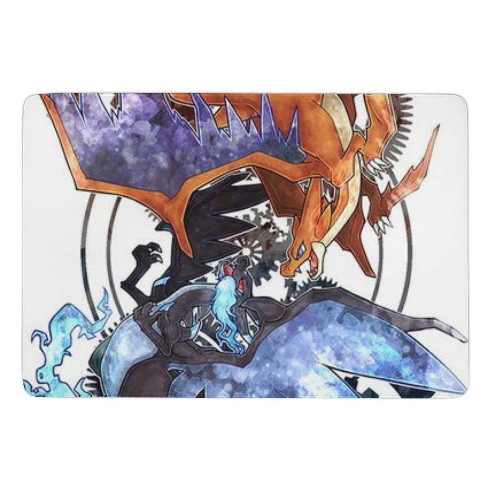 Pokemon Charizard Velvet Floor Mat，Washable Rug for Living Room ...