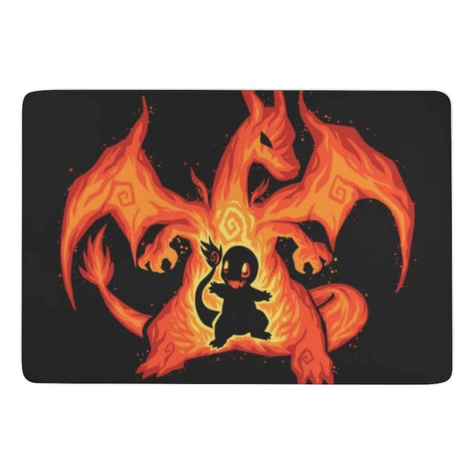 Pokemon Charizard Velvet Floor Mat，Washable Rug for Living Room ...