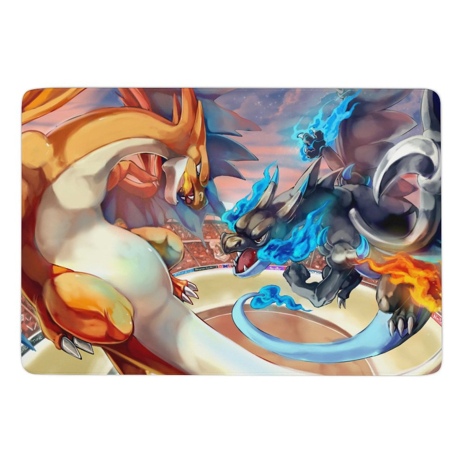 Pokemon Charizard Velvet Floor Mat，Washable Rug for Living Room ...