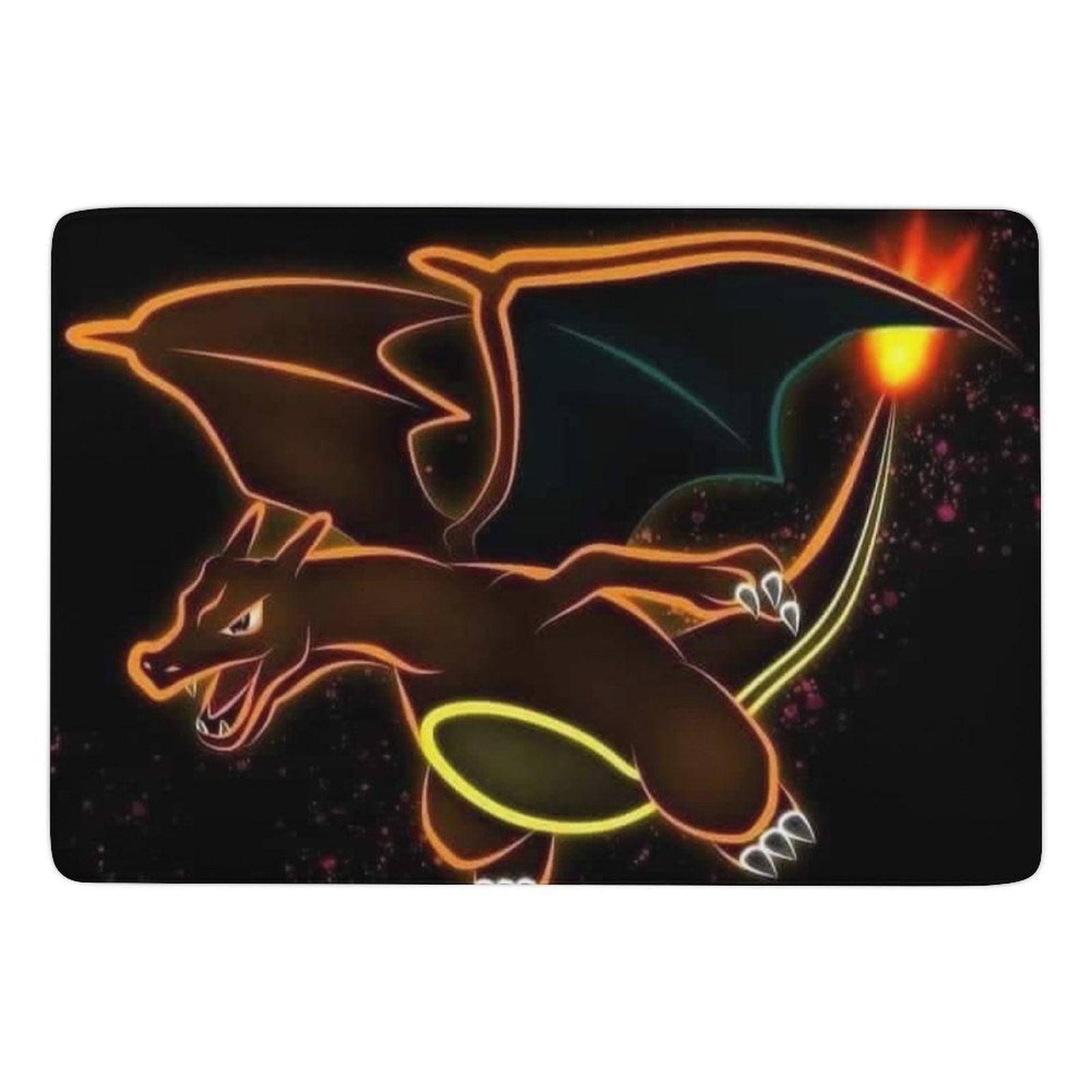 Pokemon Charizard Velvet Floor Mat，Washable Rug for Living Room ...