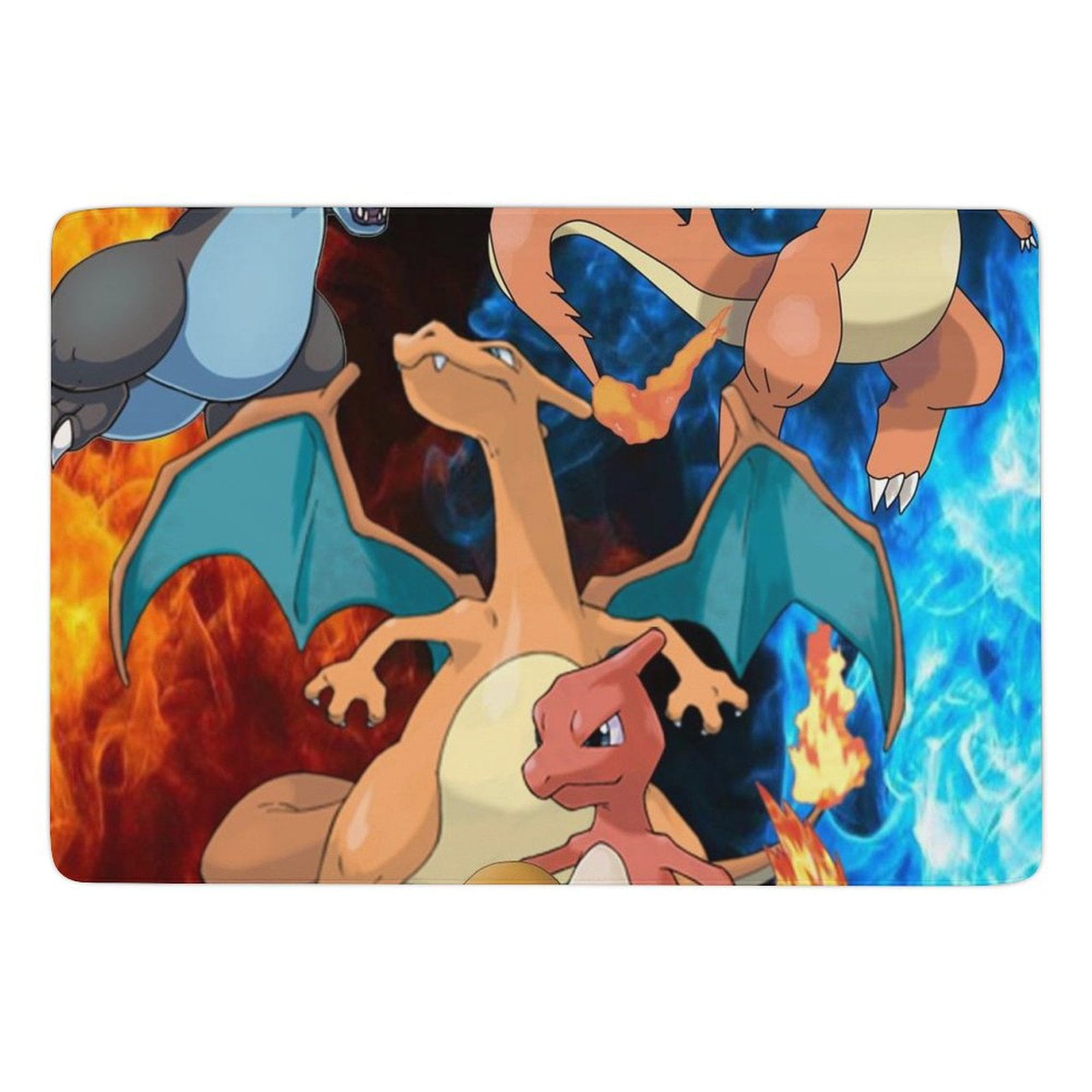 Pokemon Charizard Velvet Floor Mat，Washable Rug for Living Room ...