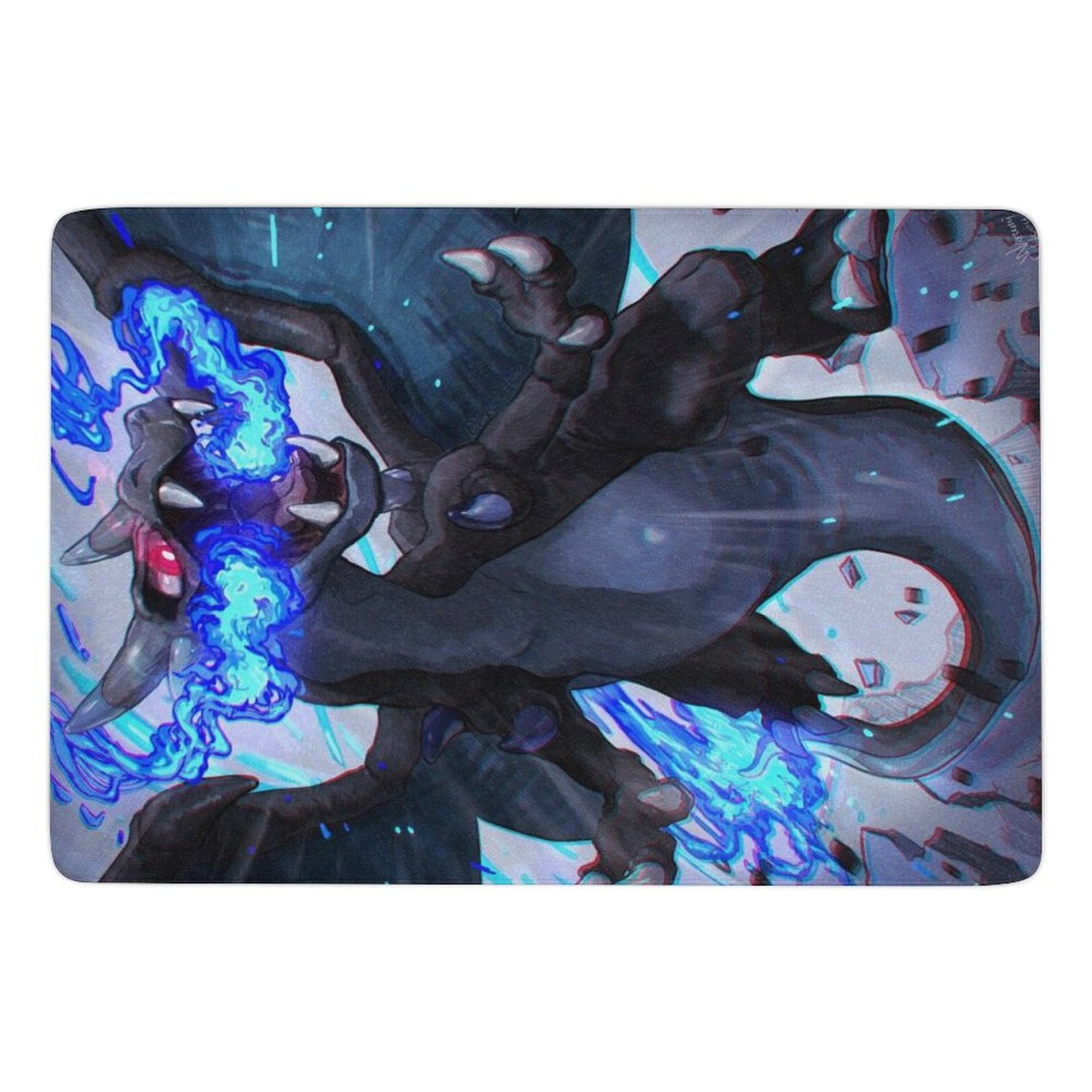Pokemon Charizard Velvet Floor Mat，Washable Rug for Living Room ...