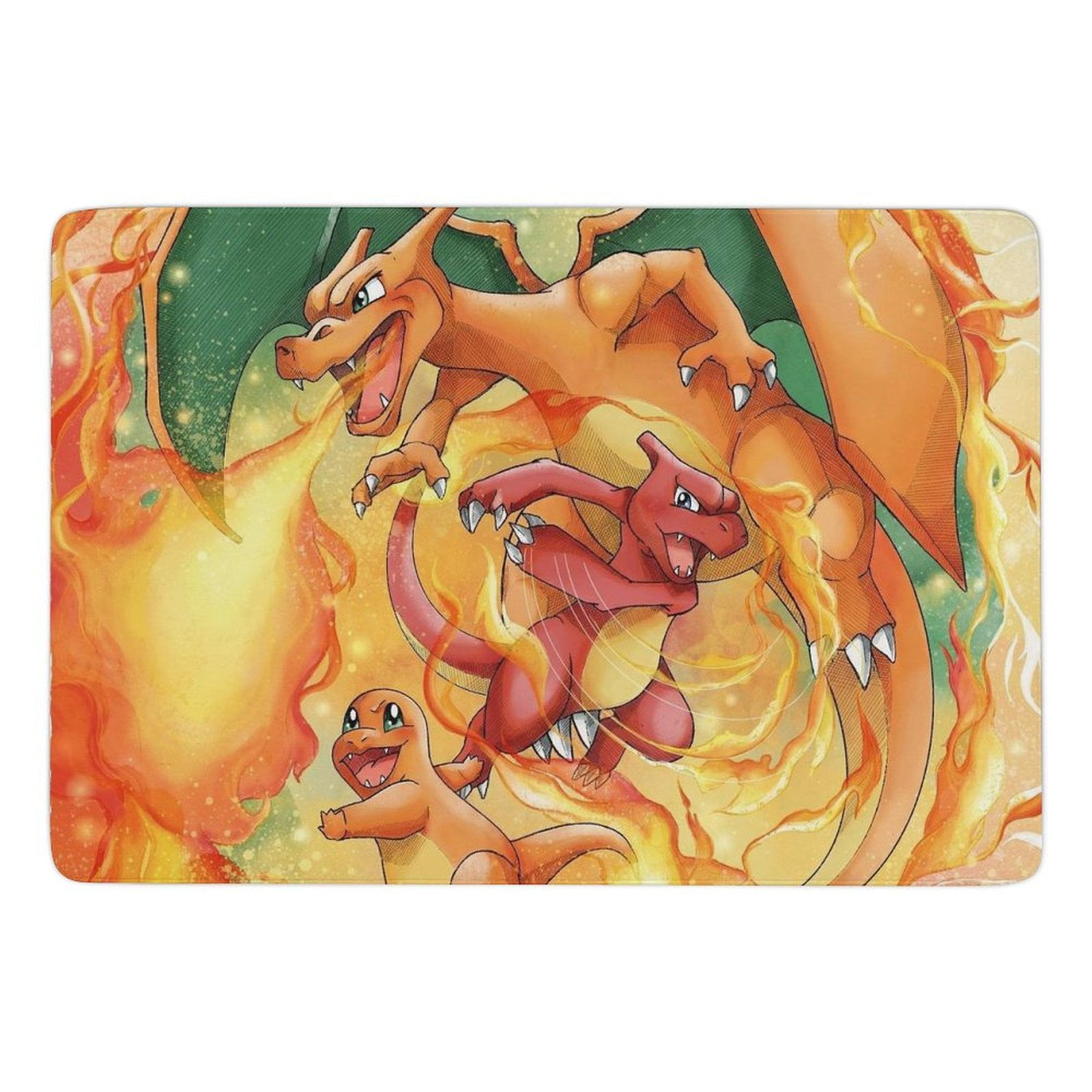 Pokemon Charizard Velvet Floor Mat，Washable Rug for Living Room ...