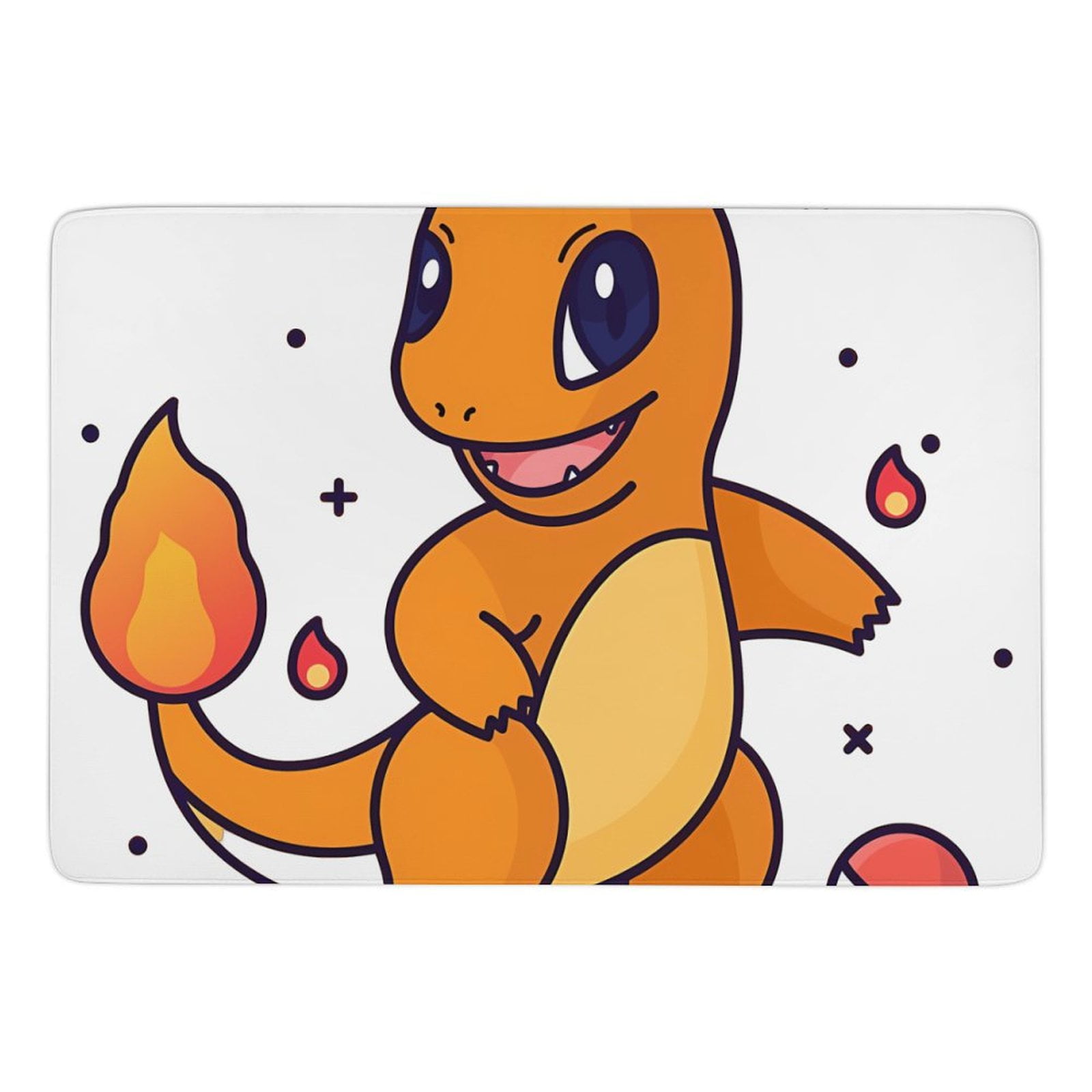 Pokemon Charizard Velvet Floor Mat，Washable Rug for Living Room ...