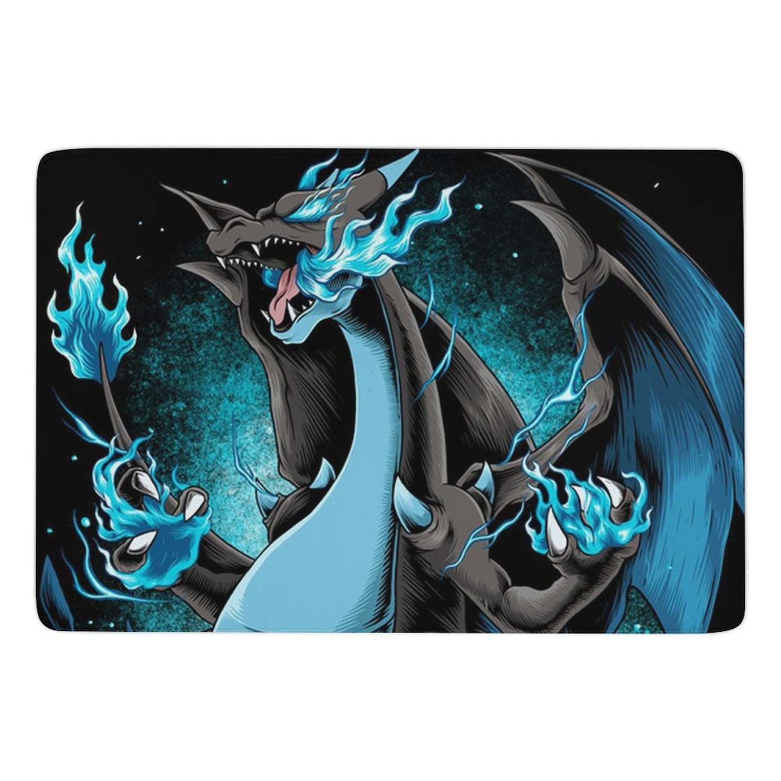 Pokemon Charizard Velvet Floor Mat，Washable Rug for Living Room ...