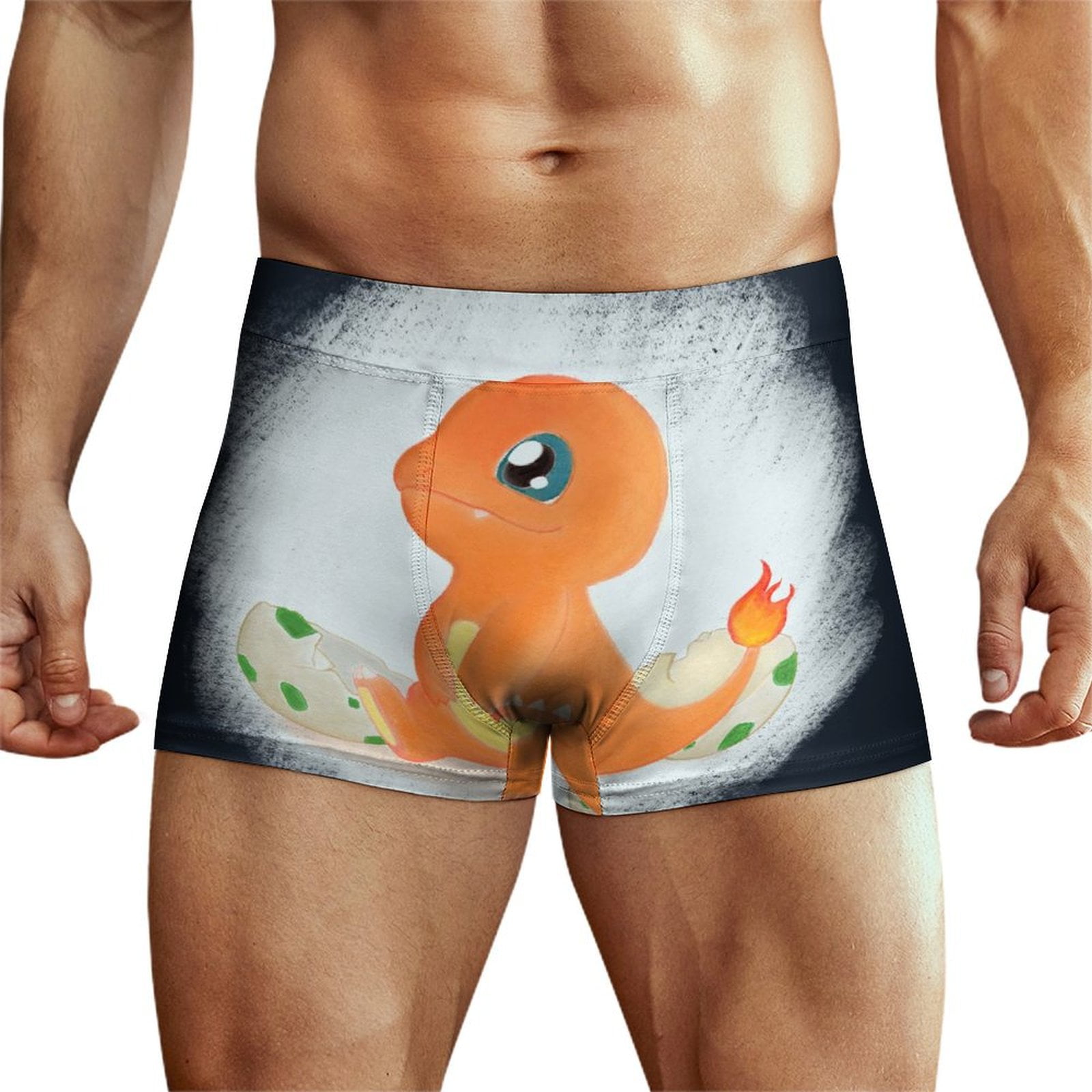 Pokemon Charizard Waist Underwear Funny Men Boy Boxer Briefs Men's Underwear Comfort Soft Boxer ...
