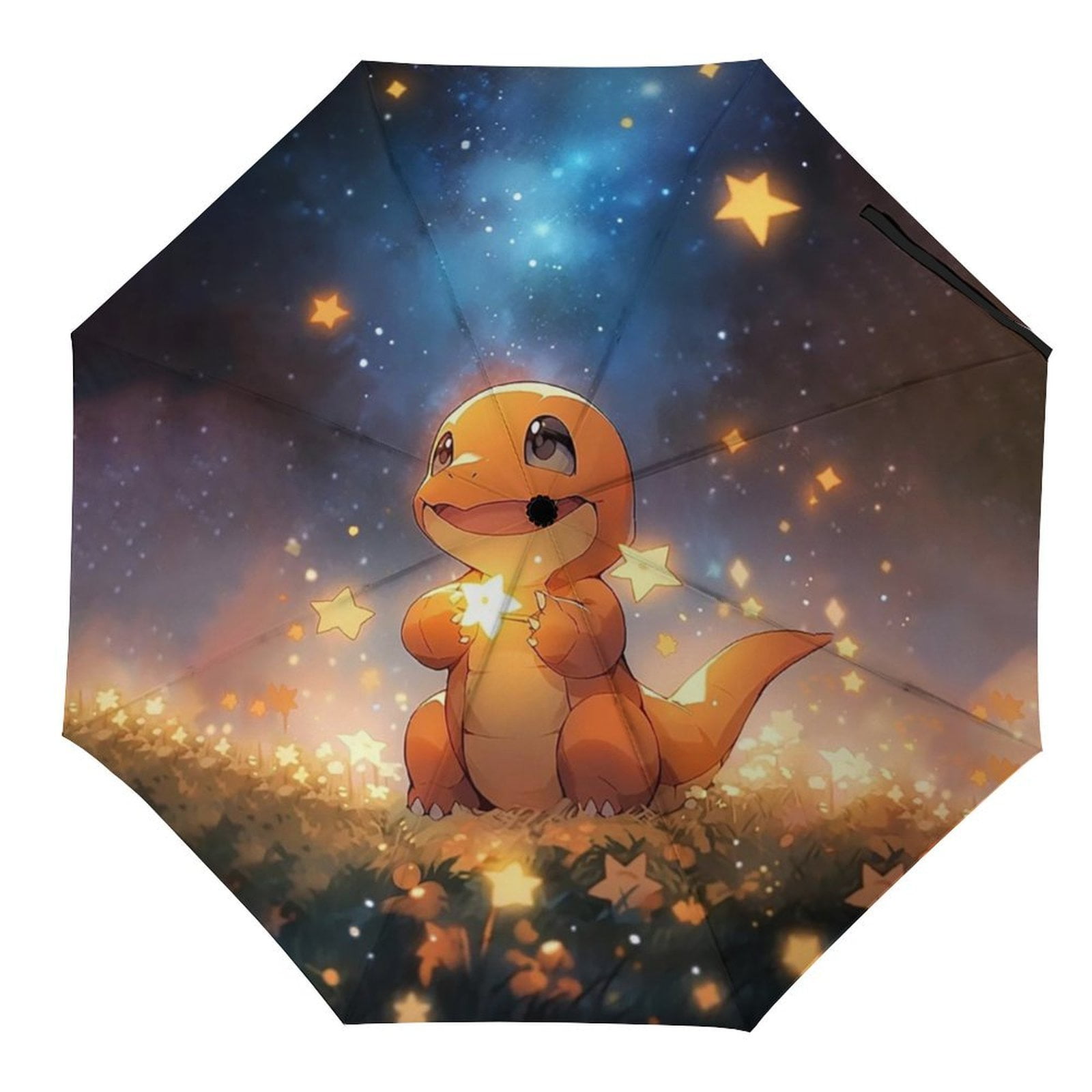 Pokemon_Charmander 3 Fold Umbrella Automatic Open-close Cartoon UV ...