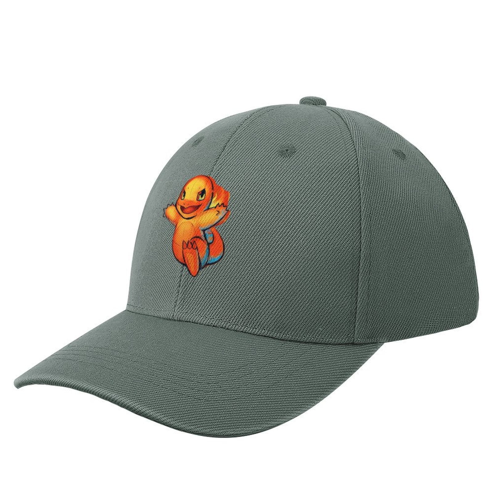 Pokemon Charmander Baseball Cap Cute Baseball Hat Adjustable Cartoon ...