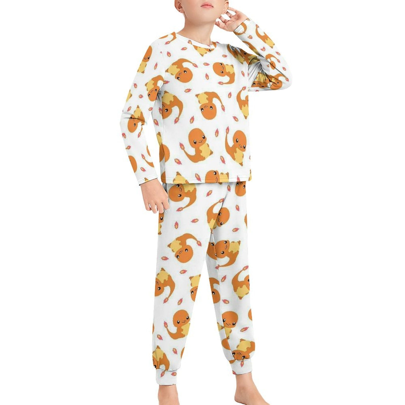 Pokemon Charmander Boys Pajamas for Toddler Clothes Set Planet Train ...