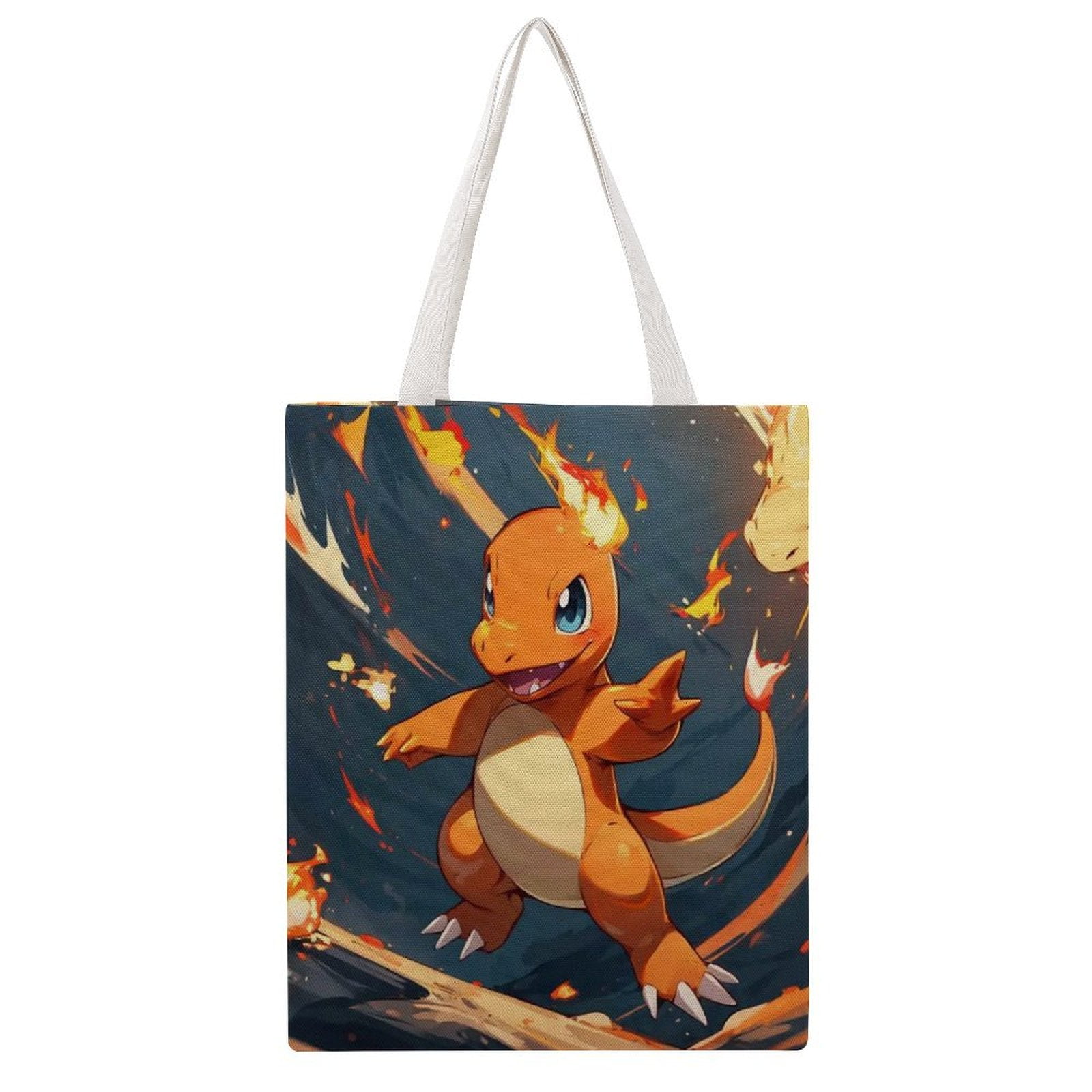 Pokemon Charmander Canvas Tote Bag Beautiful Cute Shopping Tote Bag ...