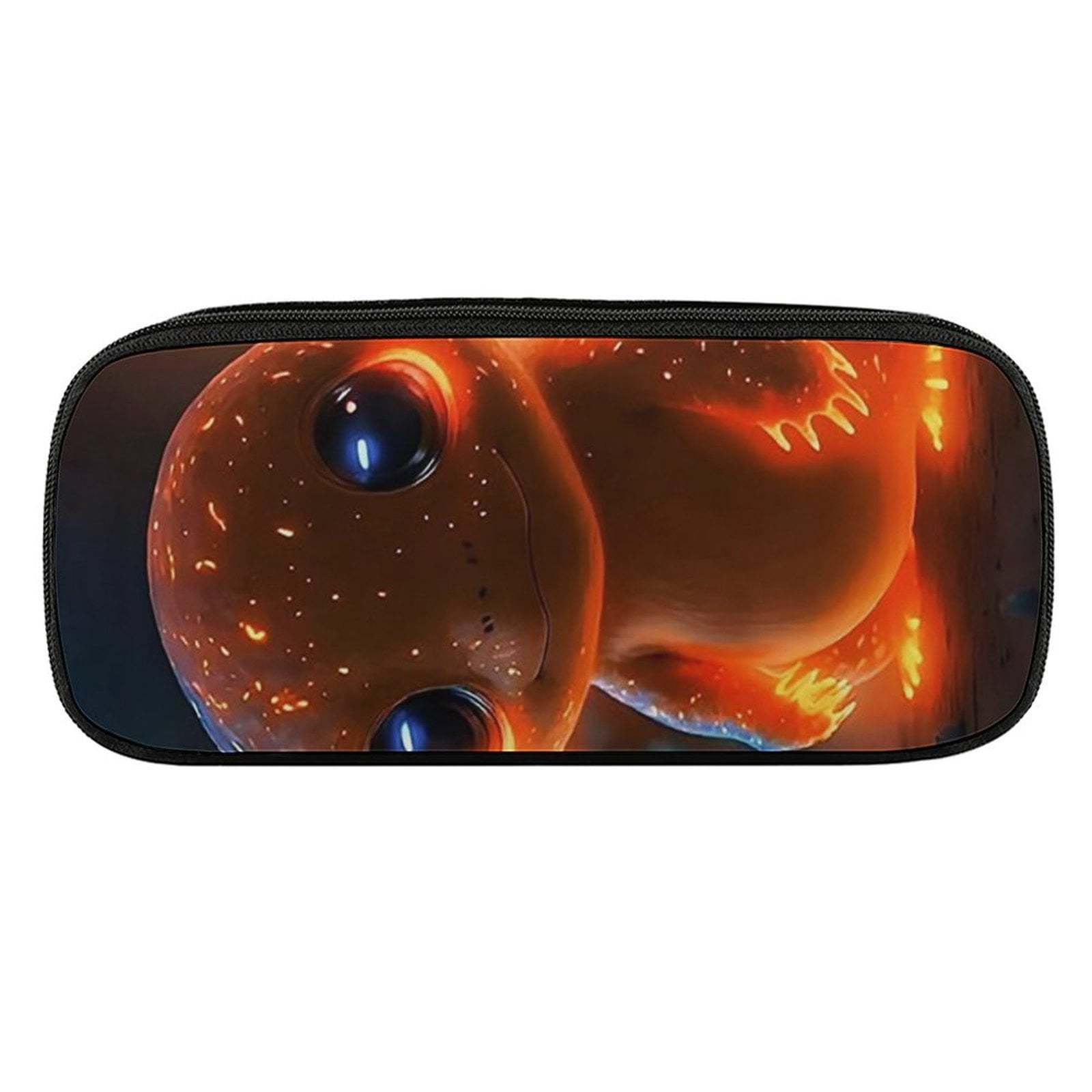 Pokemon_Charmander Cartoon Leather Pencil Bag for Women Men Large ...