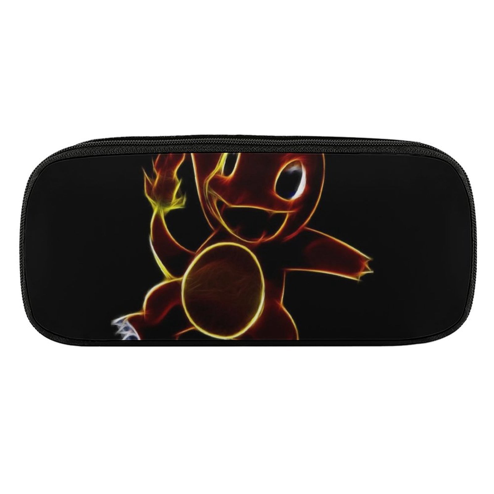 Pokemon_Charmander Cartoon Leather Pencil Bag for Women Men Large ...