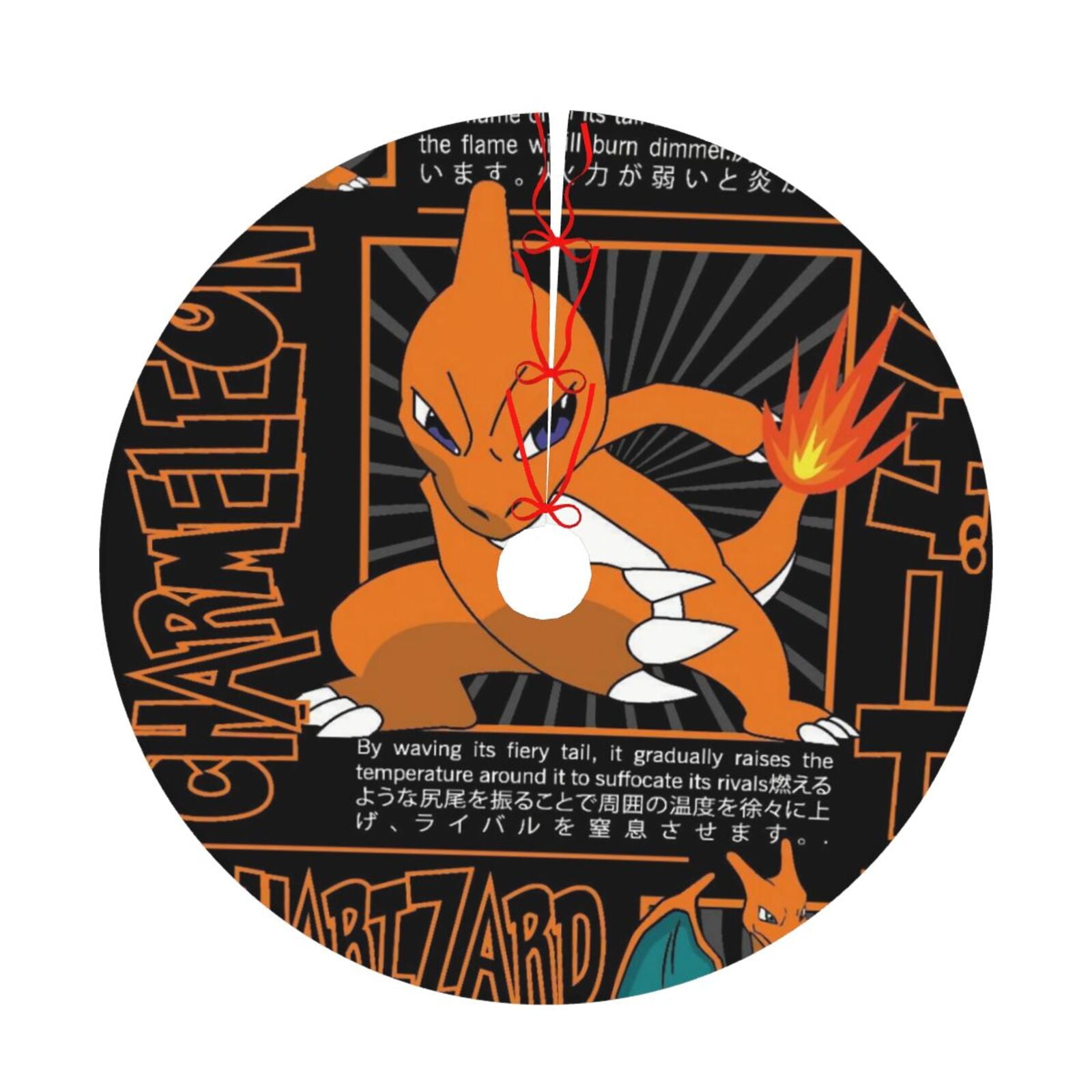 Pokemon-Charmander Charizard 36 Inch Christmas Tree Skirt,Christmas ...