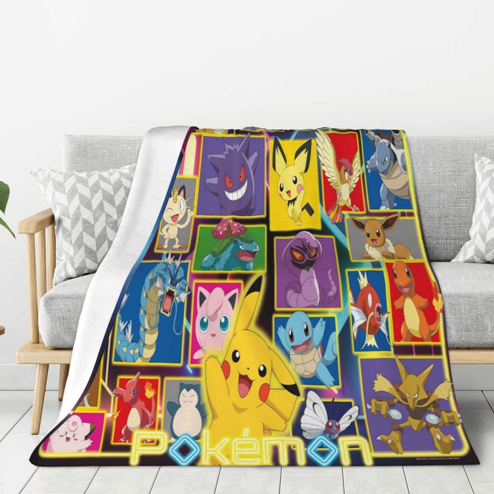 Pokemon Charmander Charizard Squirtle Bulbasaur Cooling Blanket,Throw ...