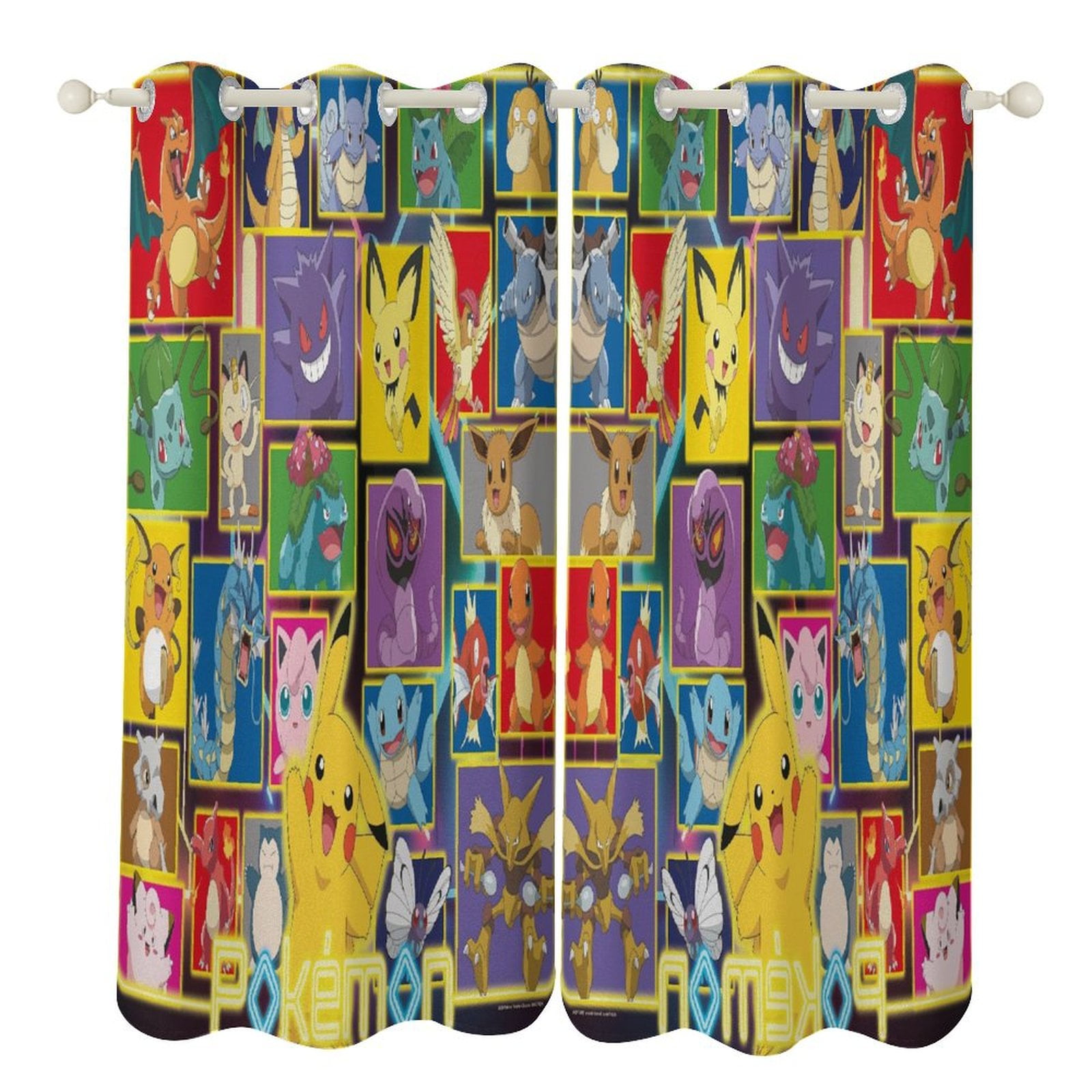 Pokemon Charmander Charizard Squirtle Bulbasaur Curtains,Blackout ...