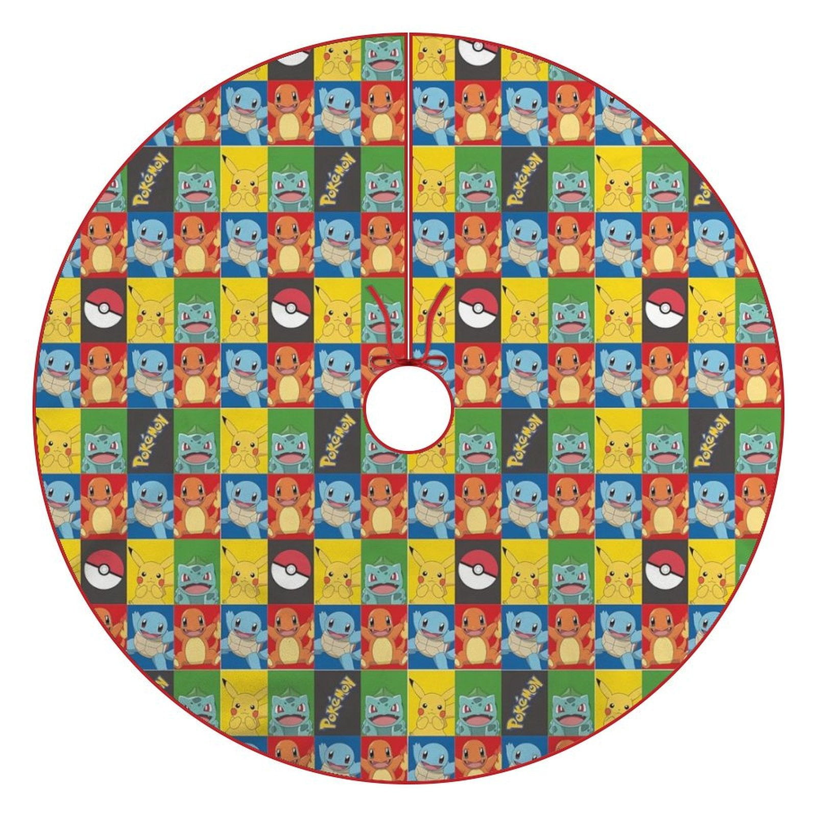 Pokemon Charmander Charizard Squirtle Bulbasaur4 Large Merry Christmas ...