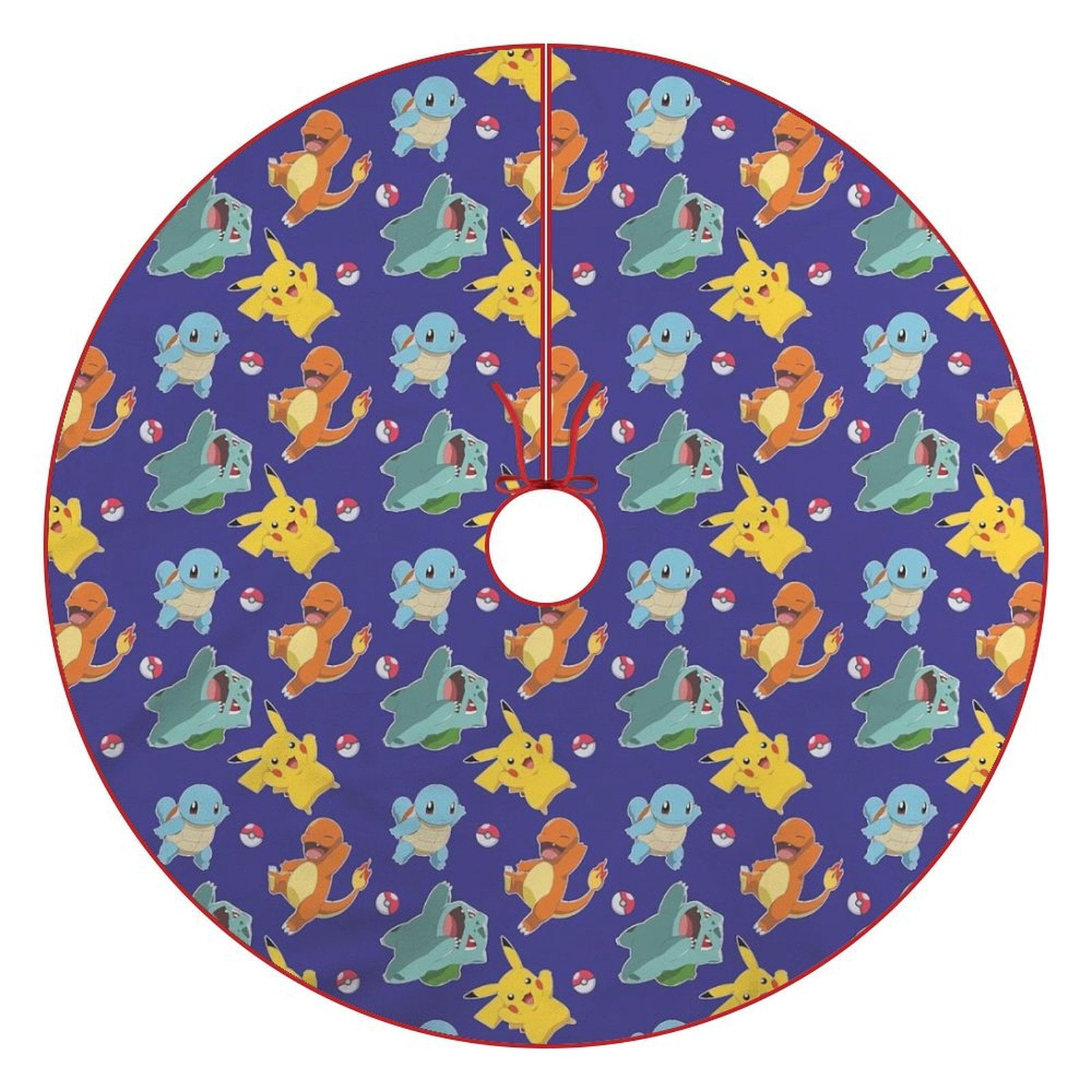 Pokemon Charmander Charizard Squirtle Bulbasaur46 Large Merry Christmas ...