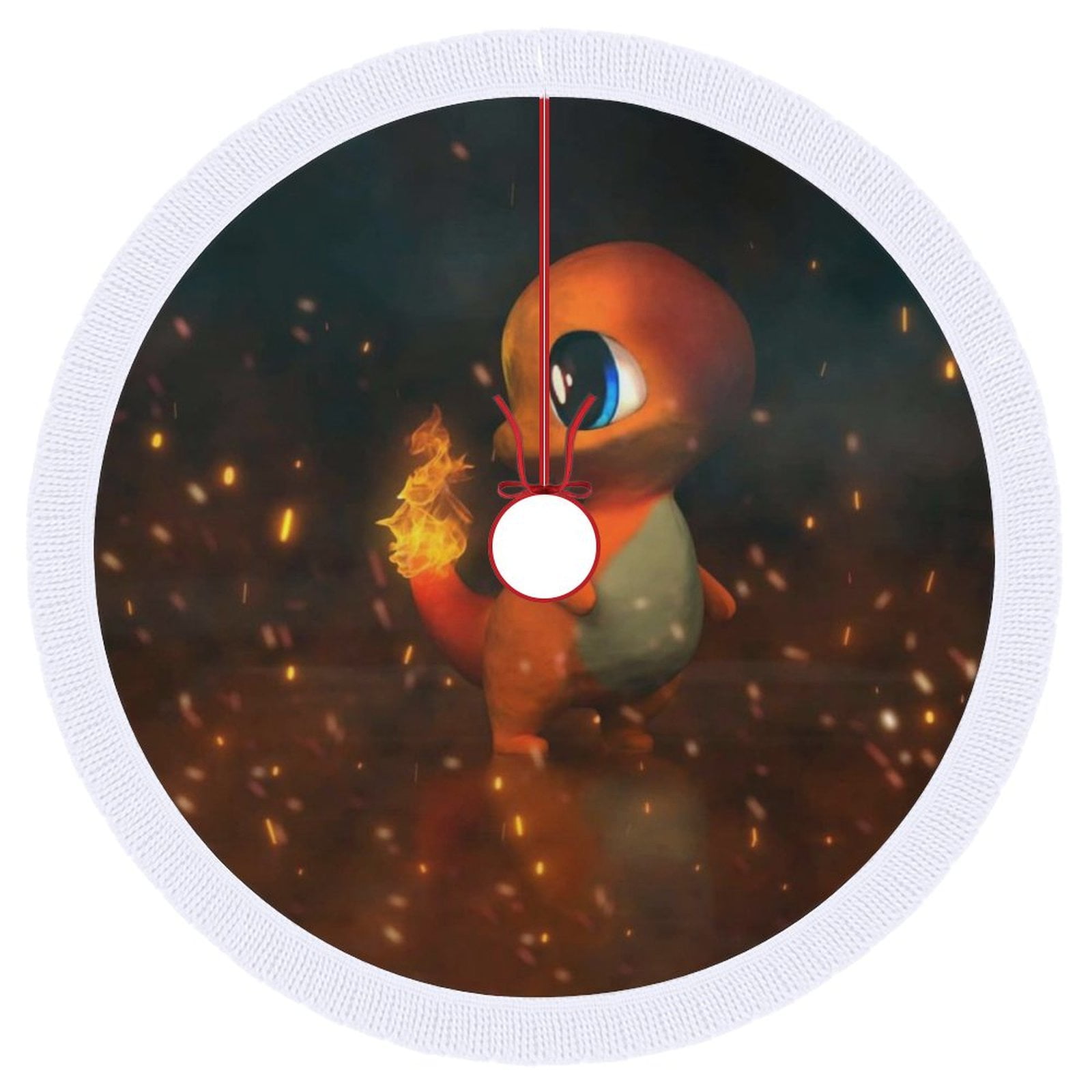 Pokemon Charmander Christmas Tree Skirt 36 inch Tree Skirt Large Xmas ...