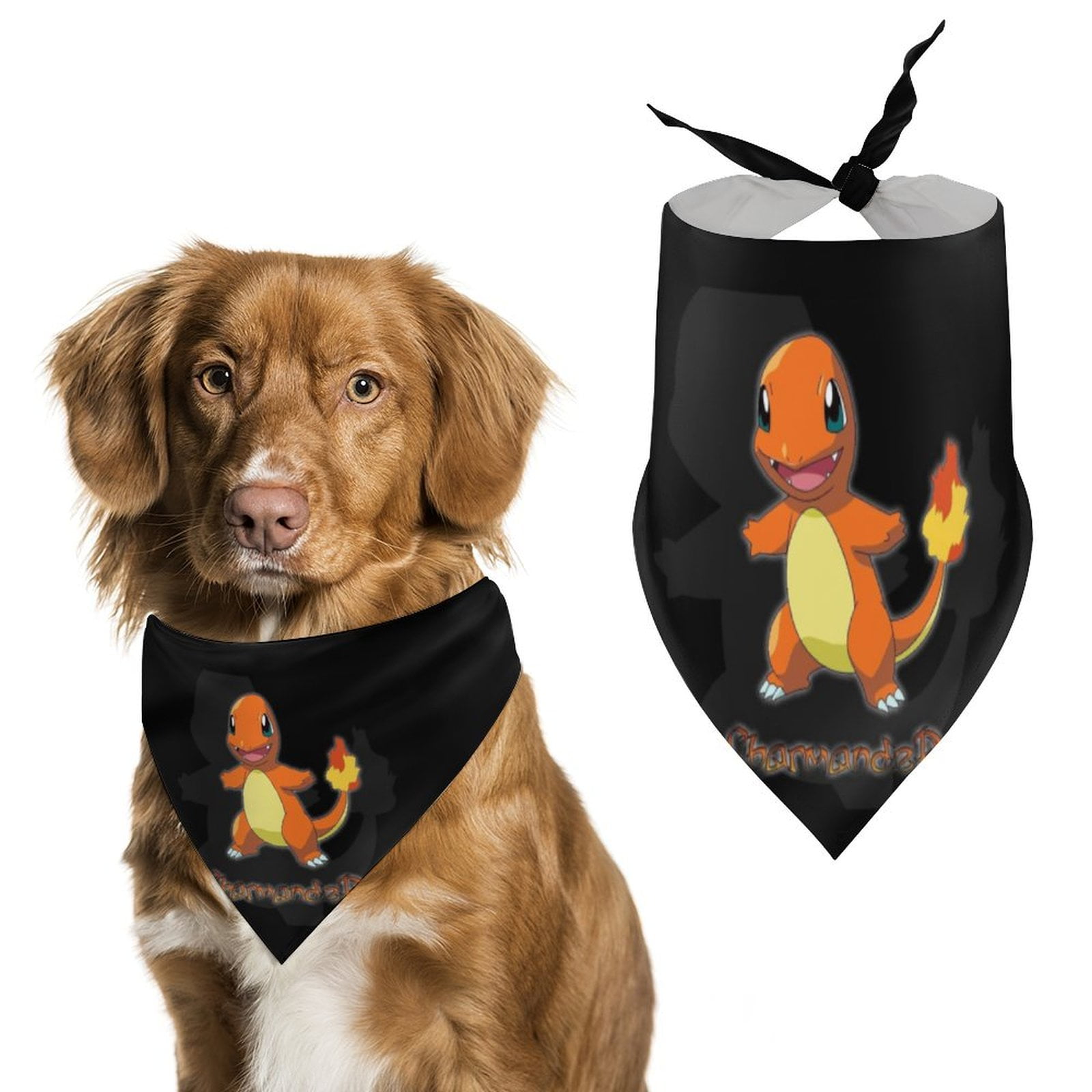 Pokemon_Charmander Fall Thanksgiving Dog Bandanas, Adjustable Triangle ...