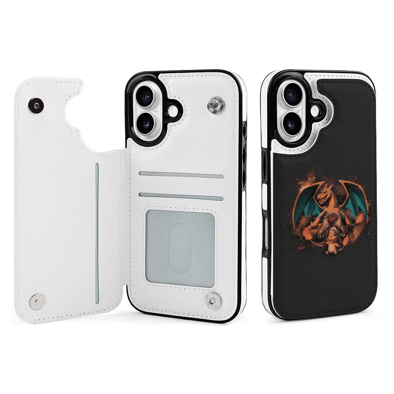 Pokemon Charmander Flip Cover for iPhone 16 Pro Max/16 Pro/16 Plus/16 ...