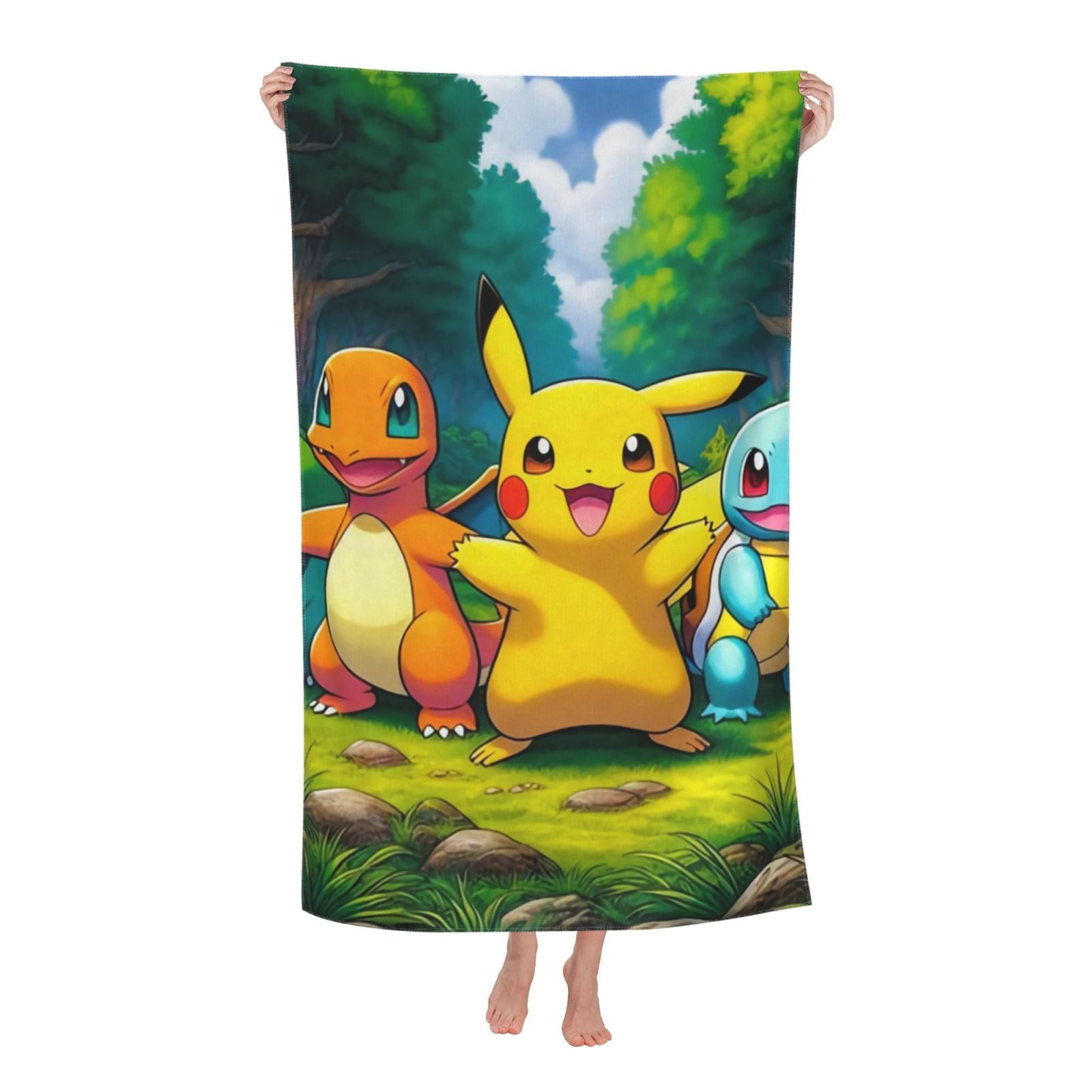 Pokemon- Charmander Squirtle Bulbasaur Bath Towels,Pokemon- Charmander ...