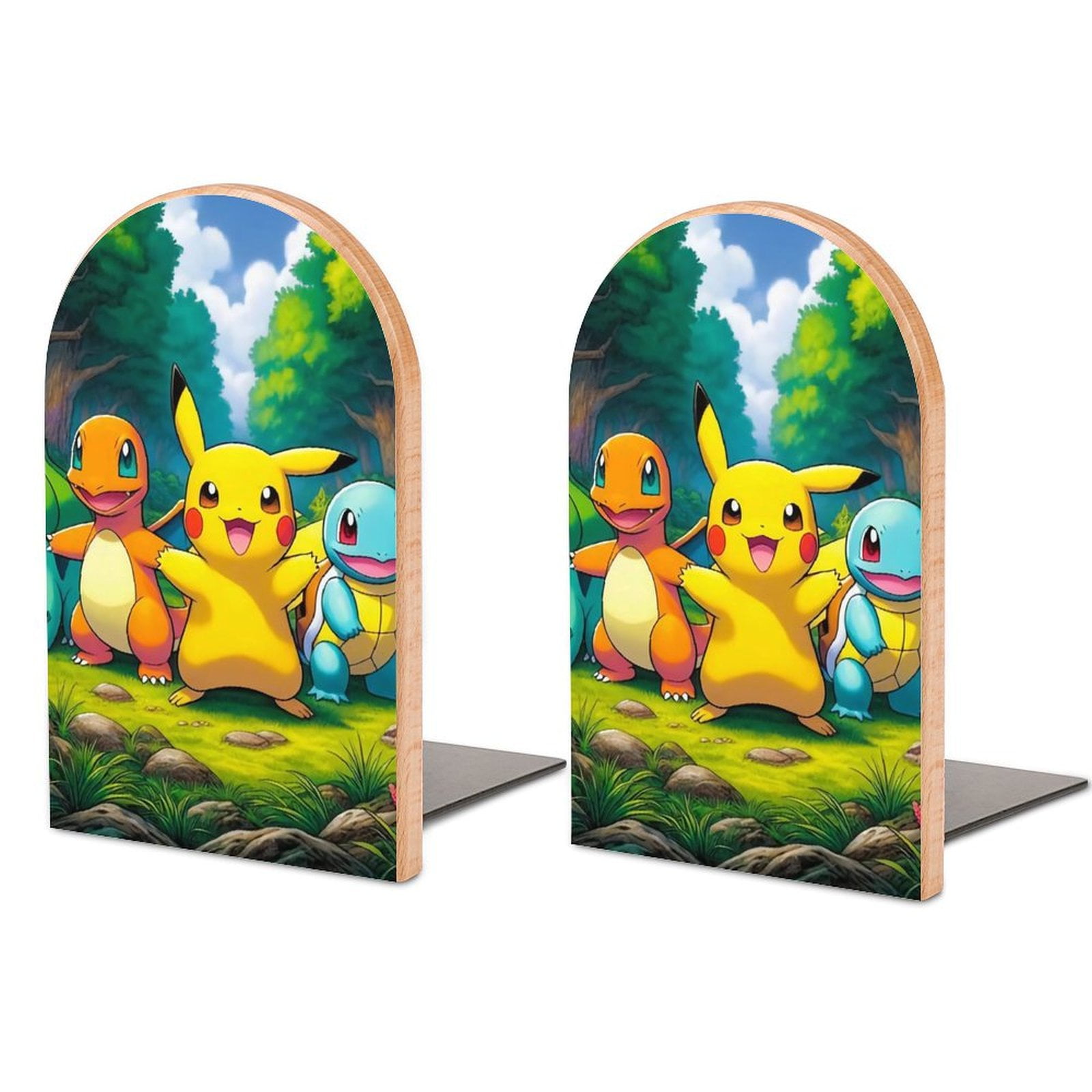 Pokemon- Charmander Squirtle Bulbasaur Book Ends Bookends for Shelves ...